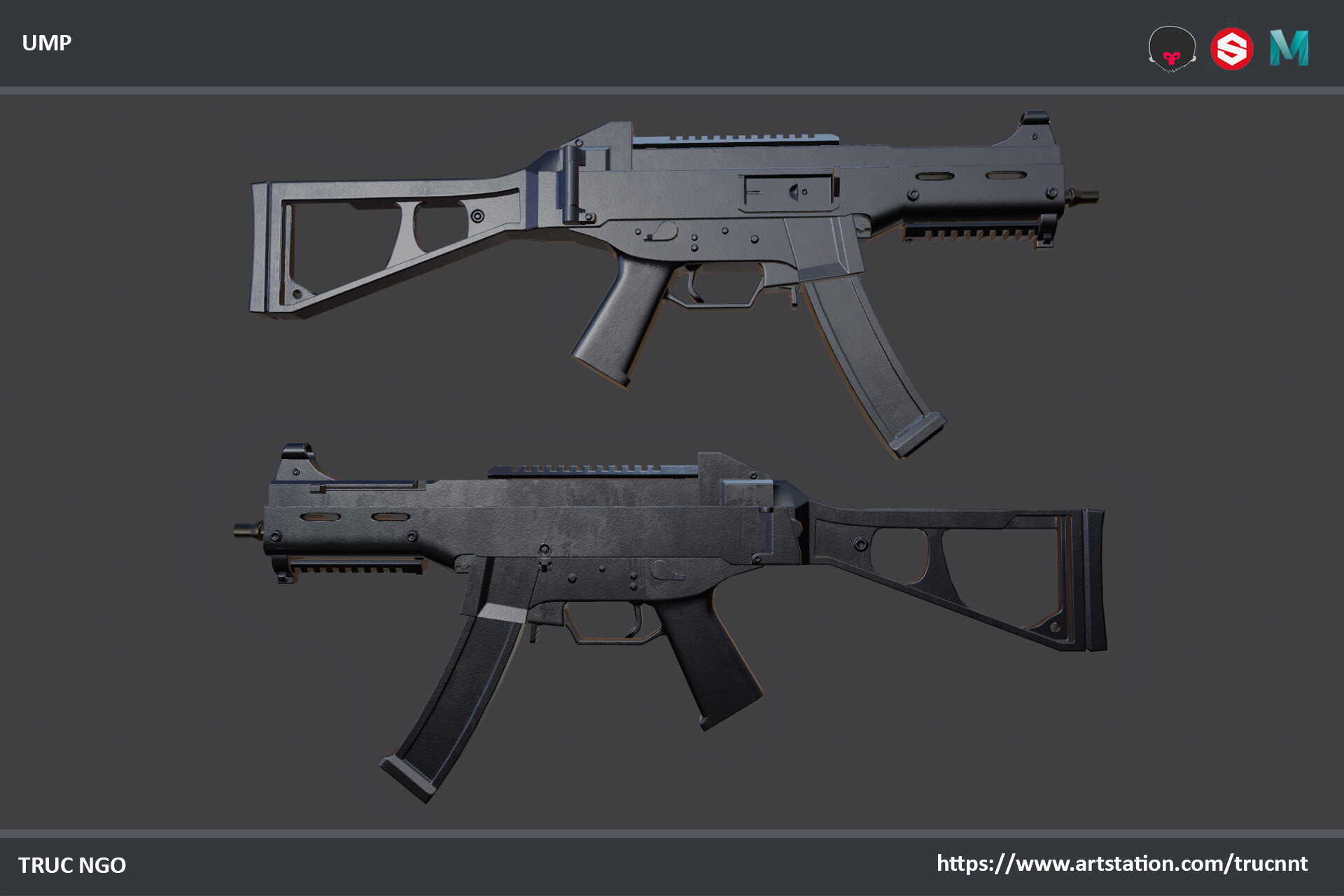 ArtStation - Weapon: UMP