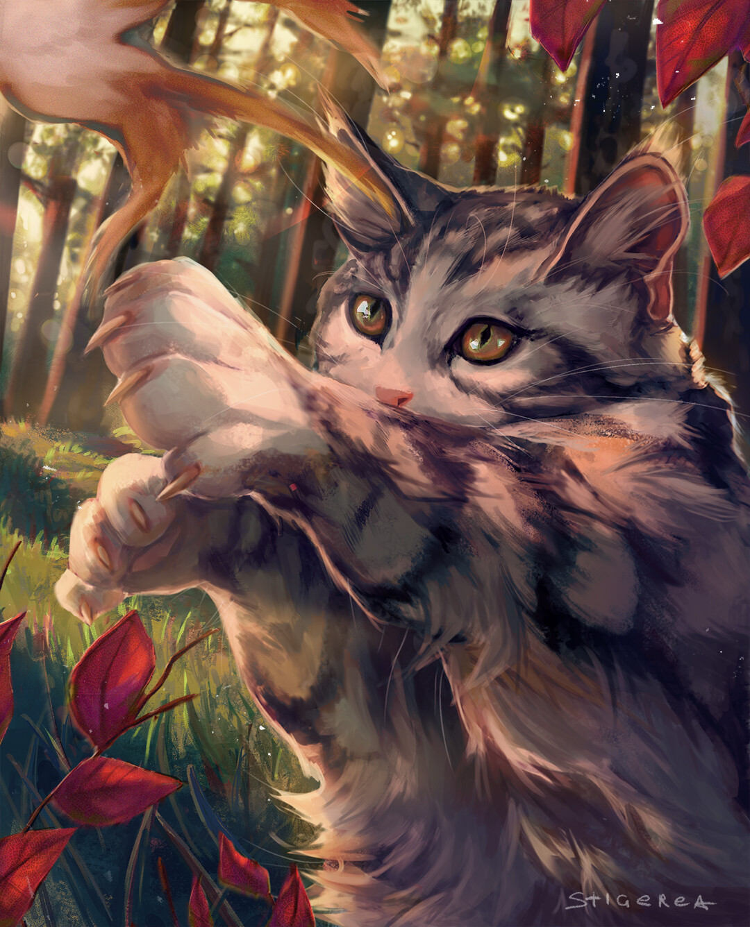 ArtStation - Cat hunting