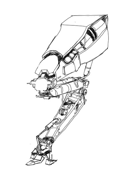 ArtStation - Mecha Leg Design