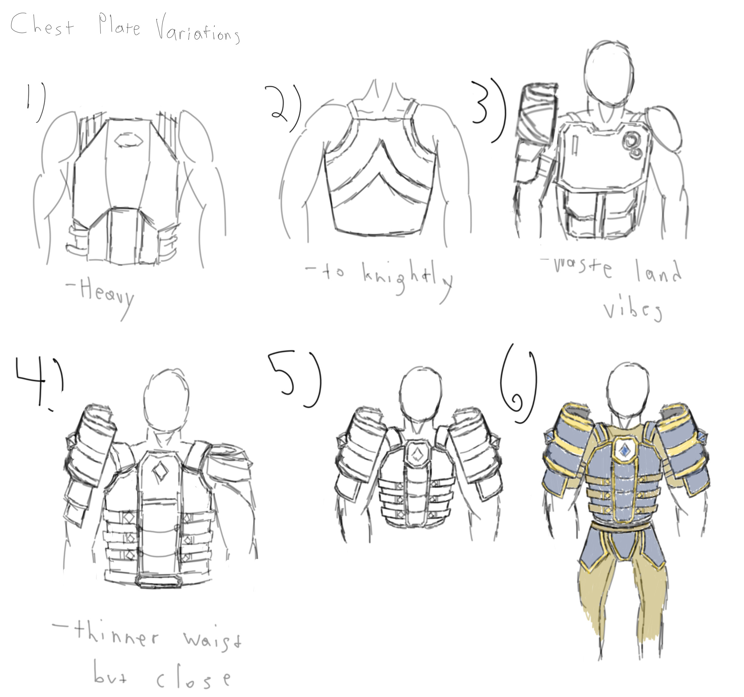 how to draw shoulder armor
