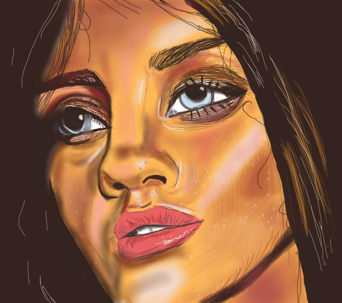 ArtStation - Women wet face