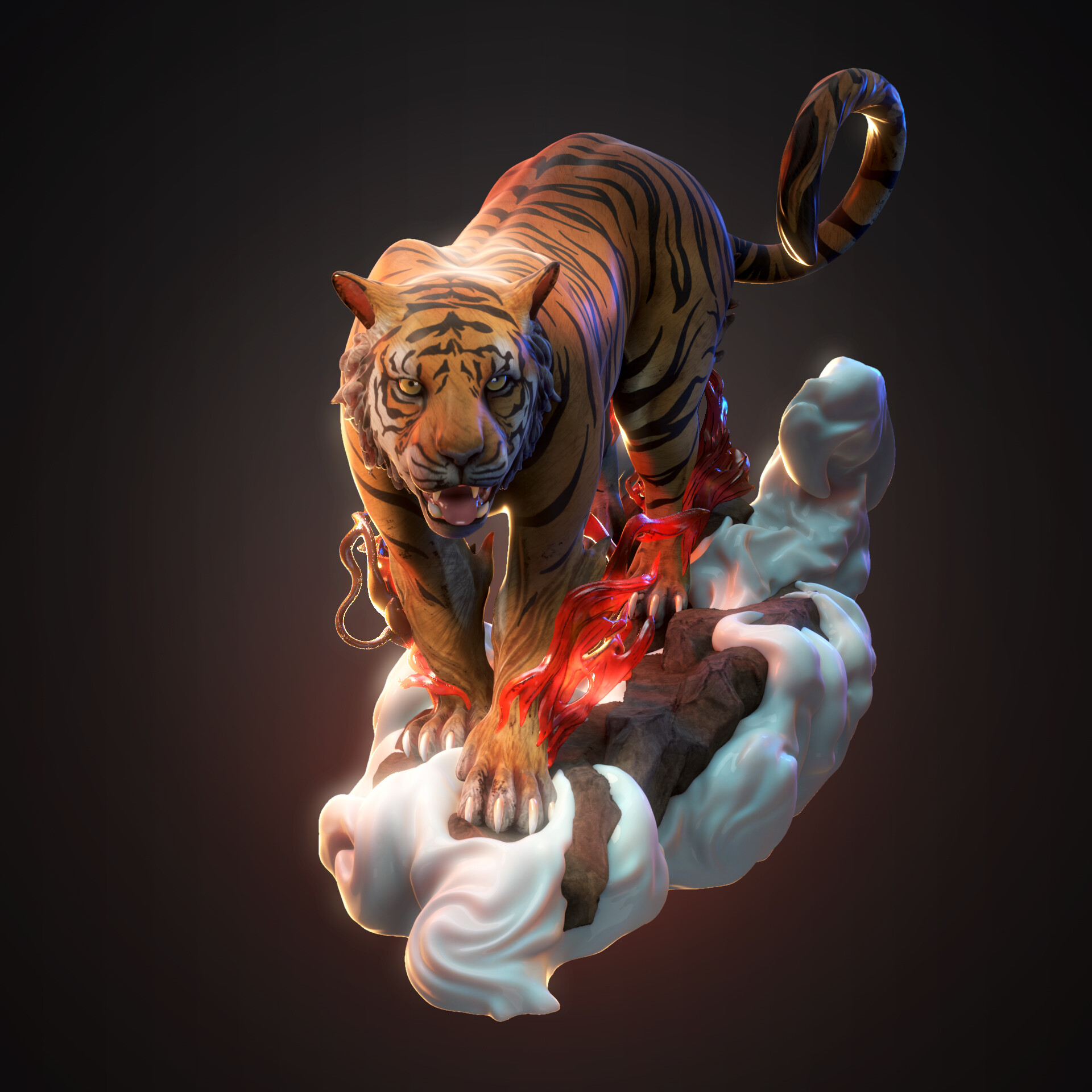 ArtStation - 2022 NewYear Tiger Sculpt