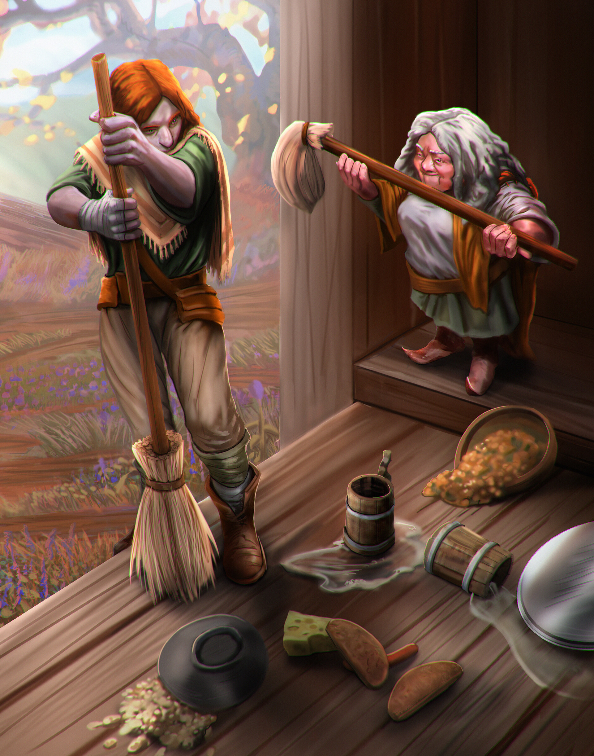 ArtStation - Cleaning Up a Mess