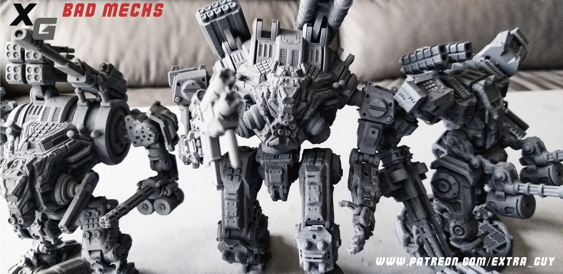 ArtStation - Bad Mechs Year End 3D Prints