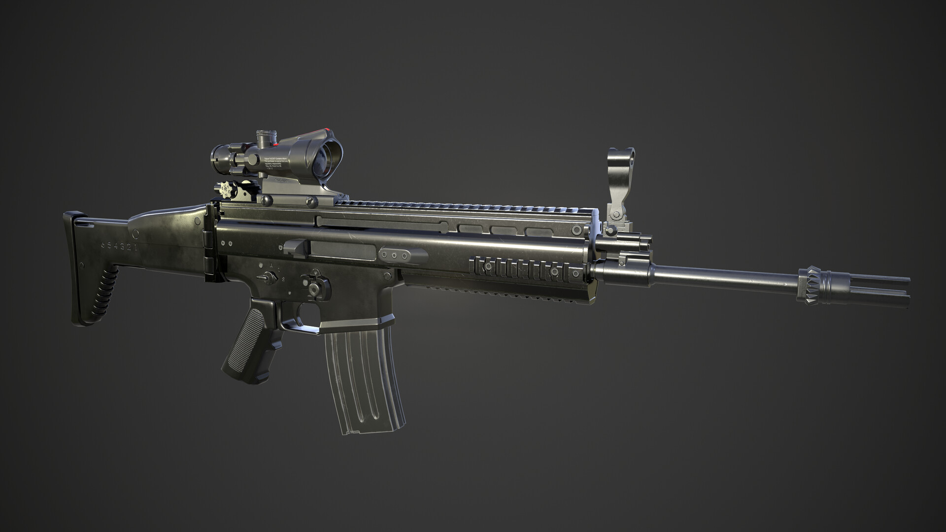 Scar Assault Rifle Acog