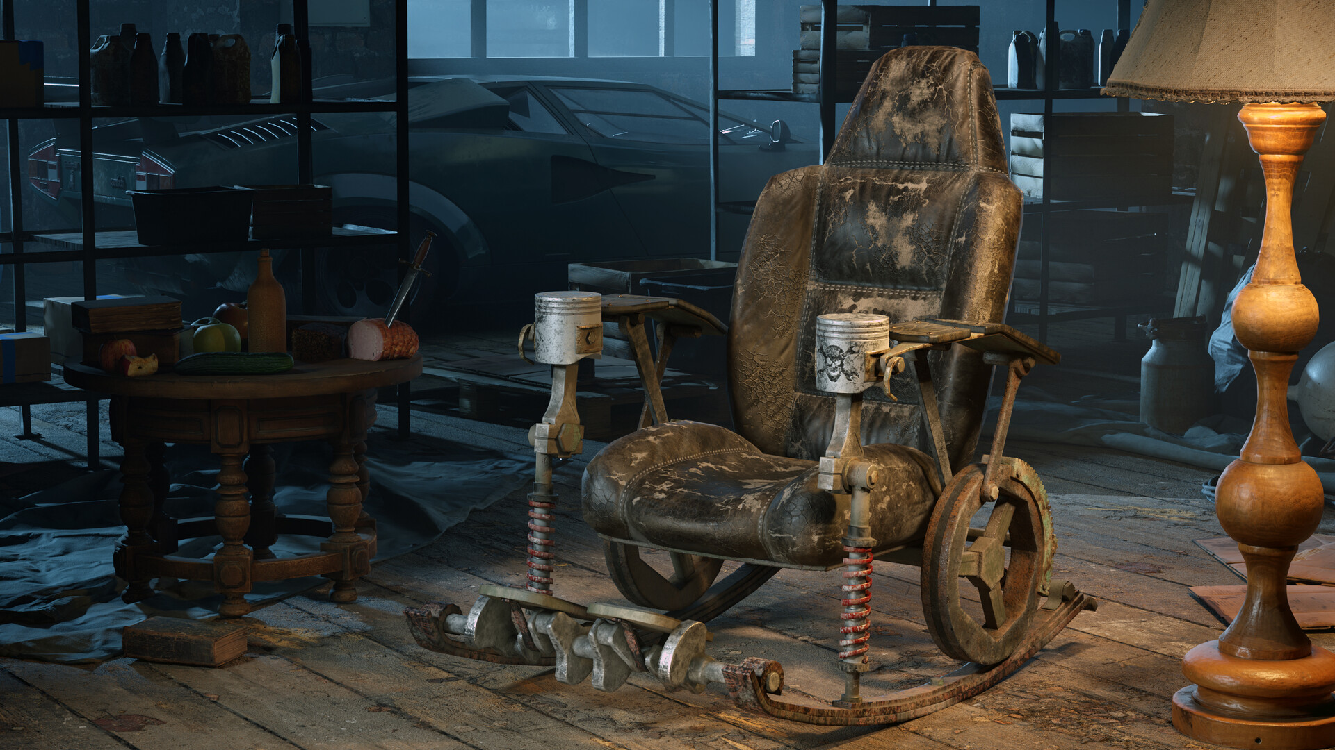 ArtStation - Garage Rocking Chair