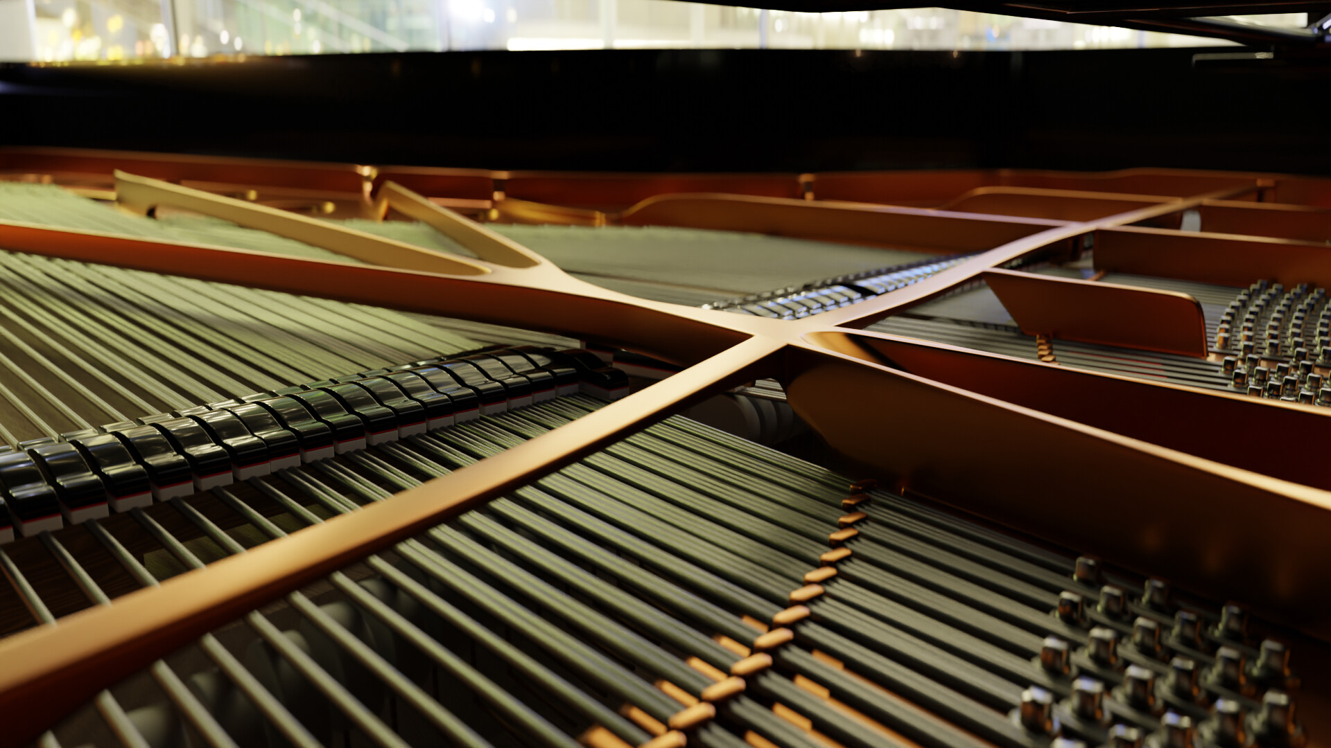 ArtStation - Piano strings