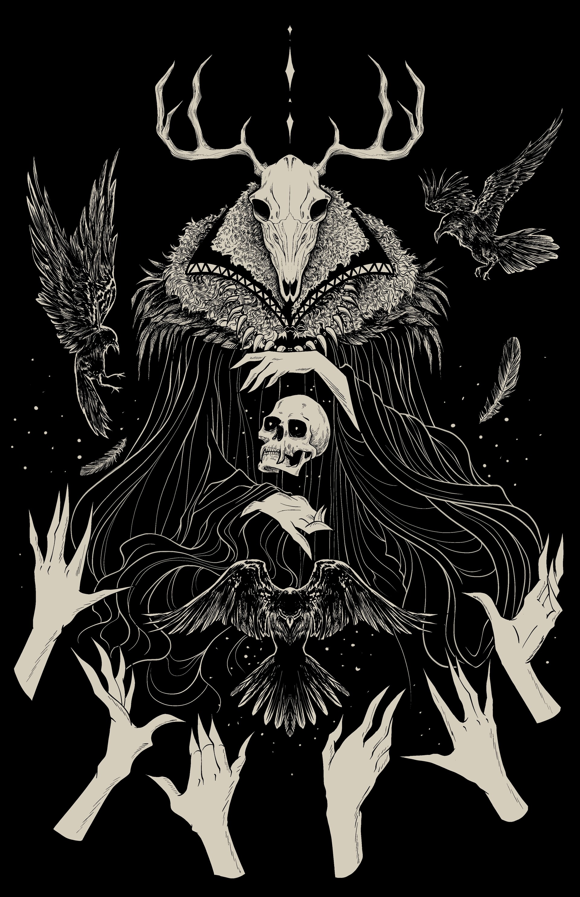 ArtStation - Deer Skull Mage