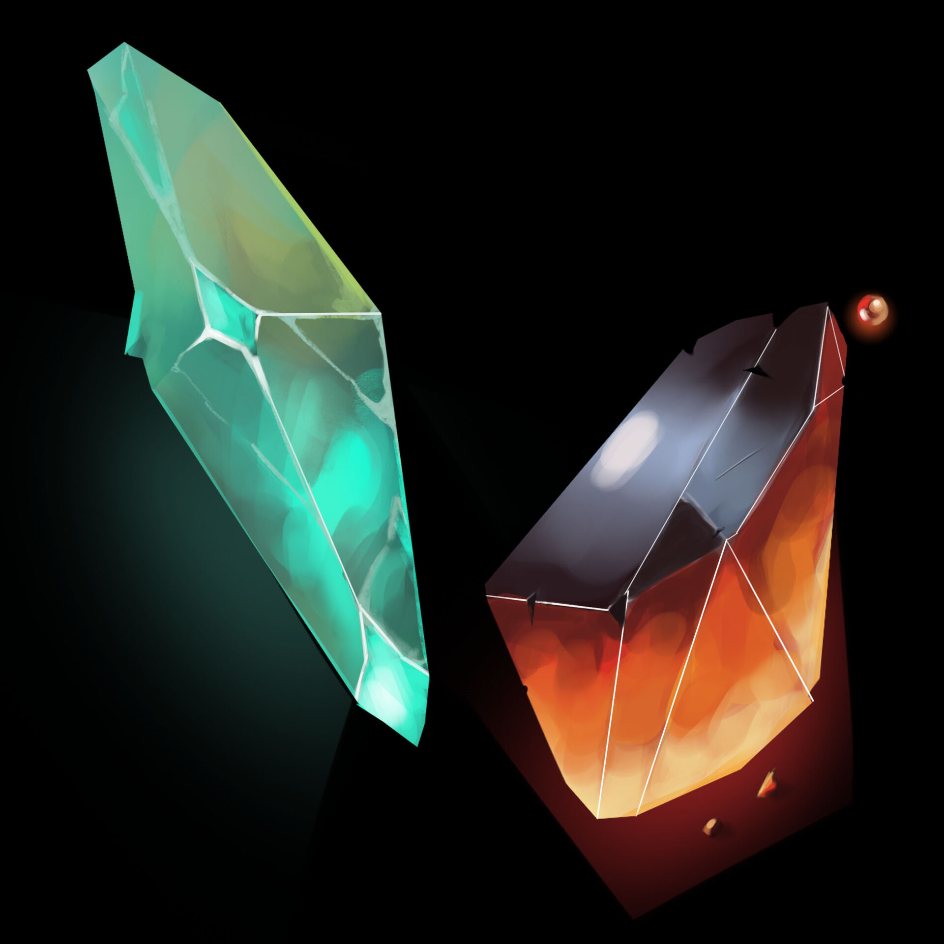 ArtStation - 2 crystal