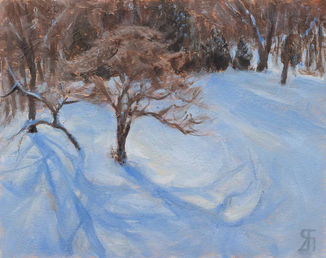 ArtStation - Frozen tree (Acrylic)