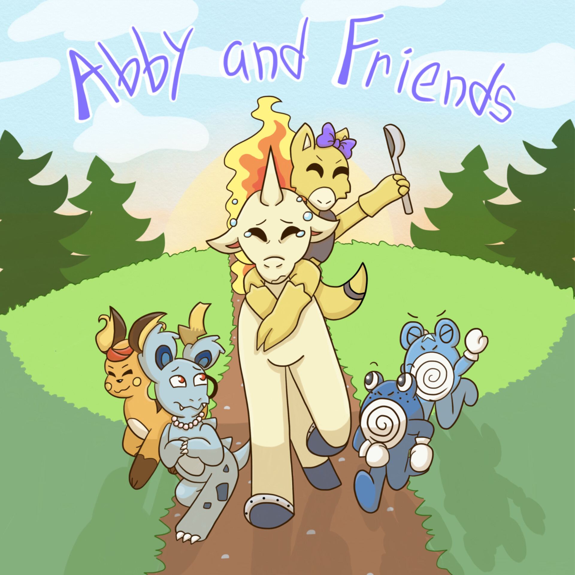 ArtStation - "Abby and Friend" Cover Art