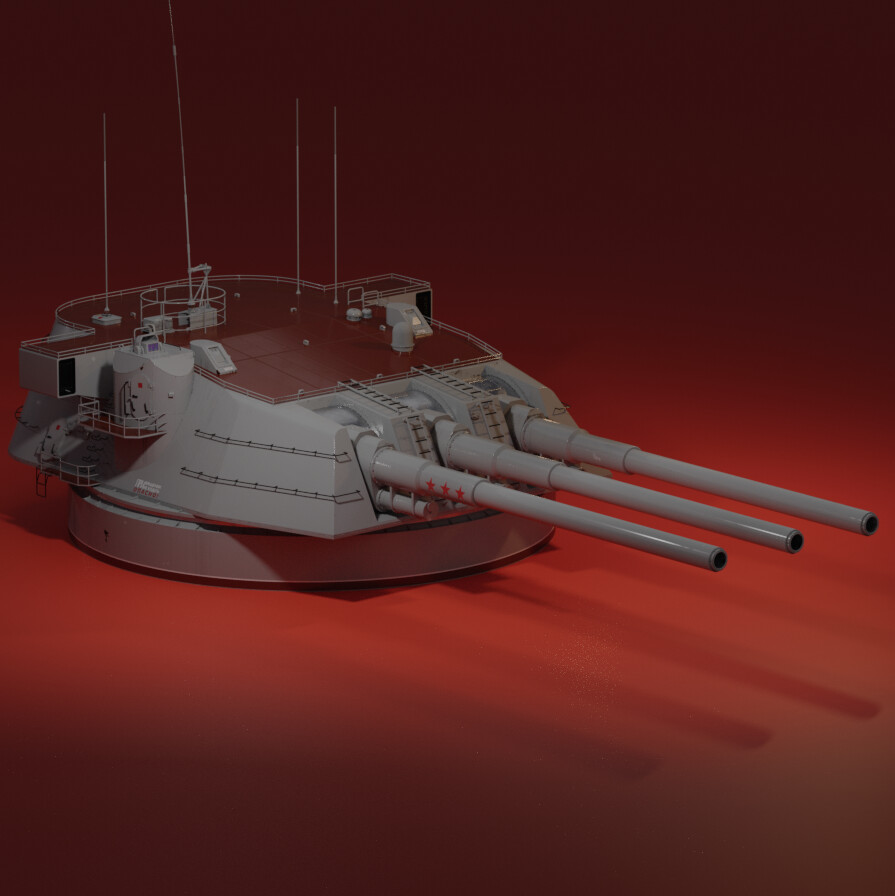 ArtStation - Soviet Battleship Rifle AK-405 (Fictional)