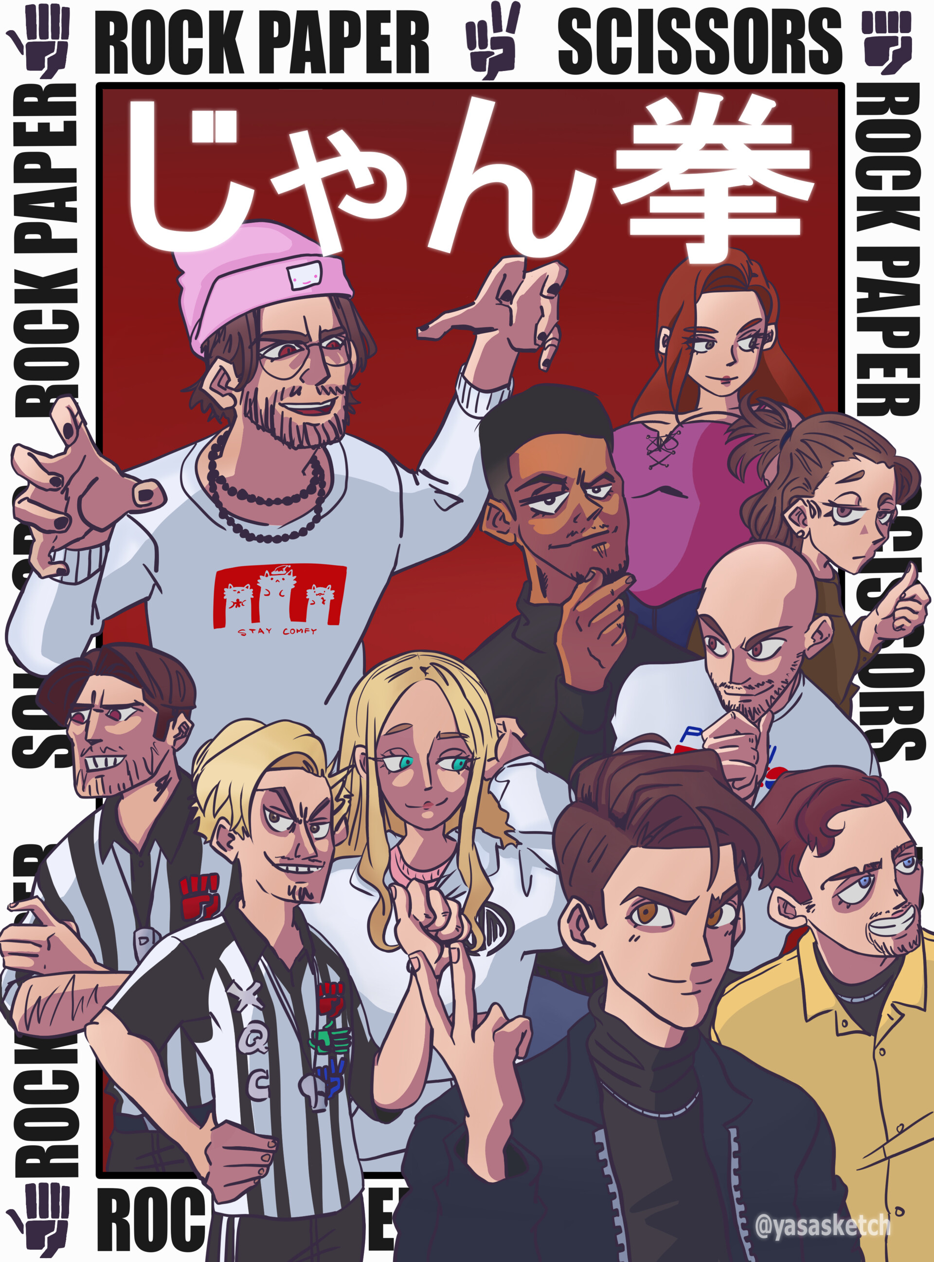 ArtStation - Rock Paper Scissors Shonen Cover