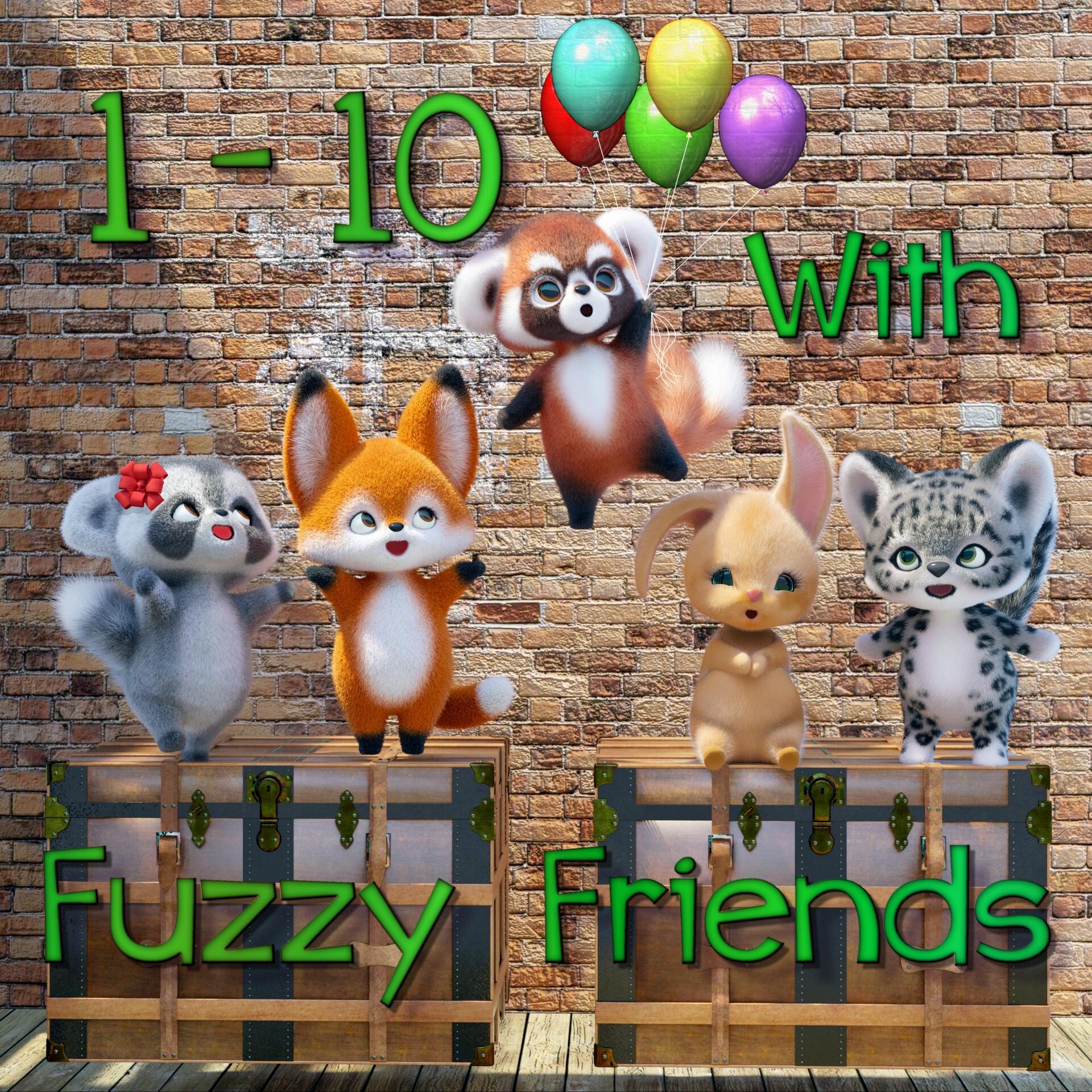 ArtStation - 1-10 With Fuzzy Friends Illustrated book