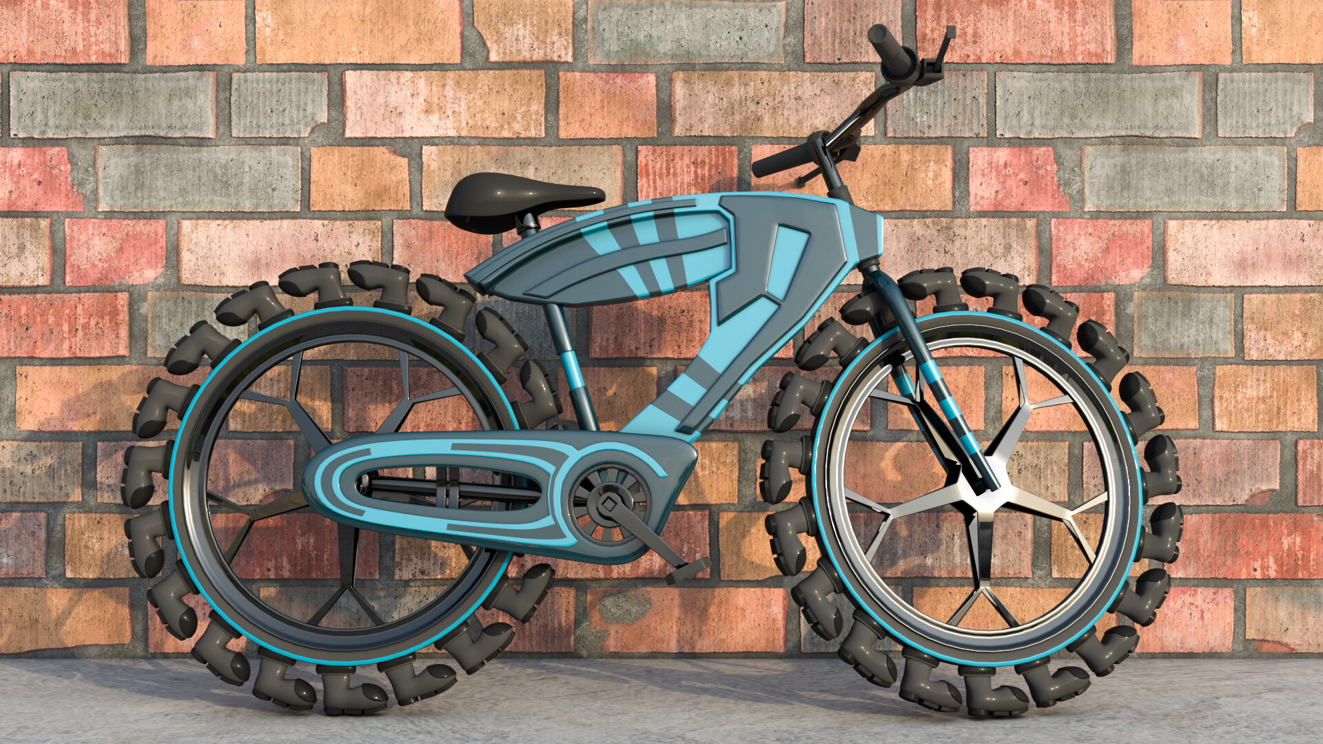 ArtStation - Bicycle ( Modeling, Texturing & Lighting )