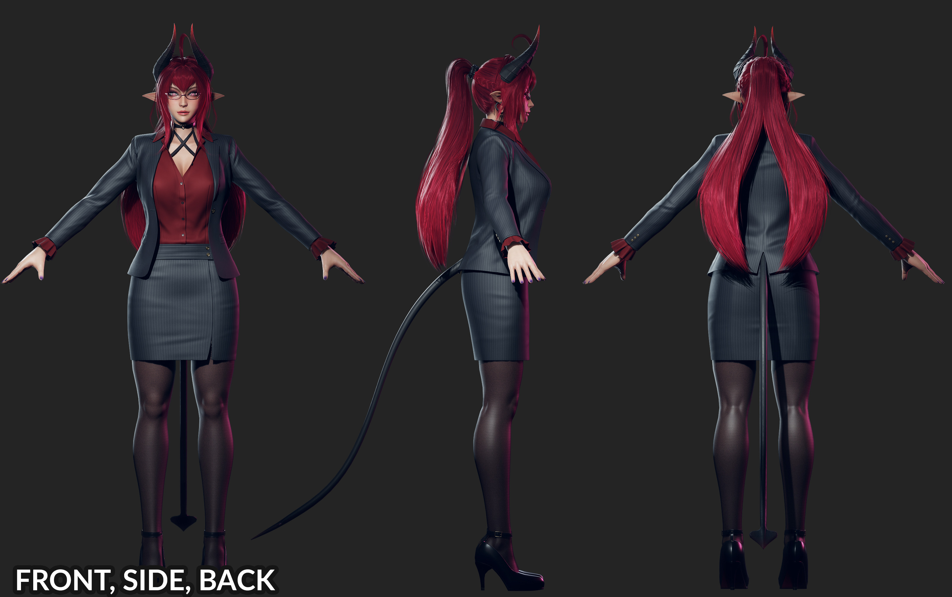Ryan Reos - Daemon Girl - Business Suit