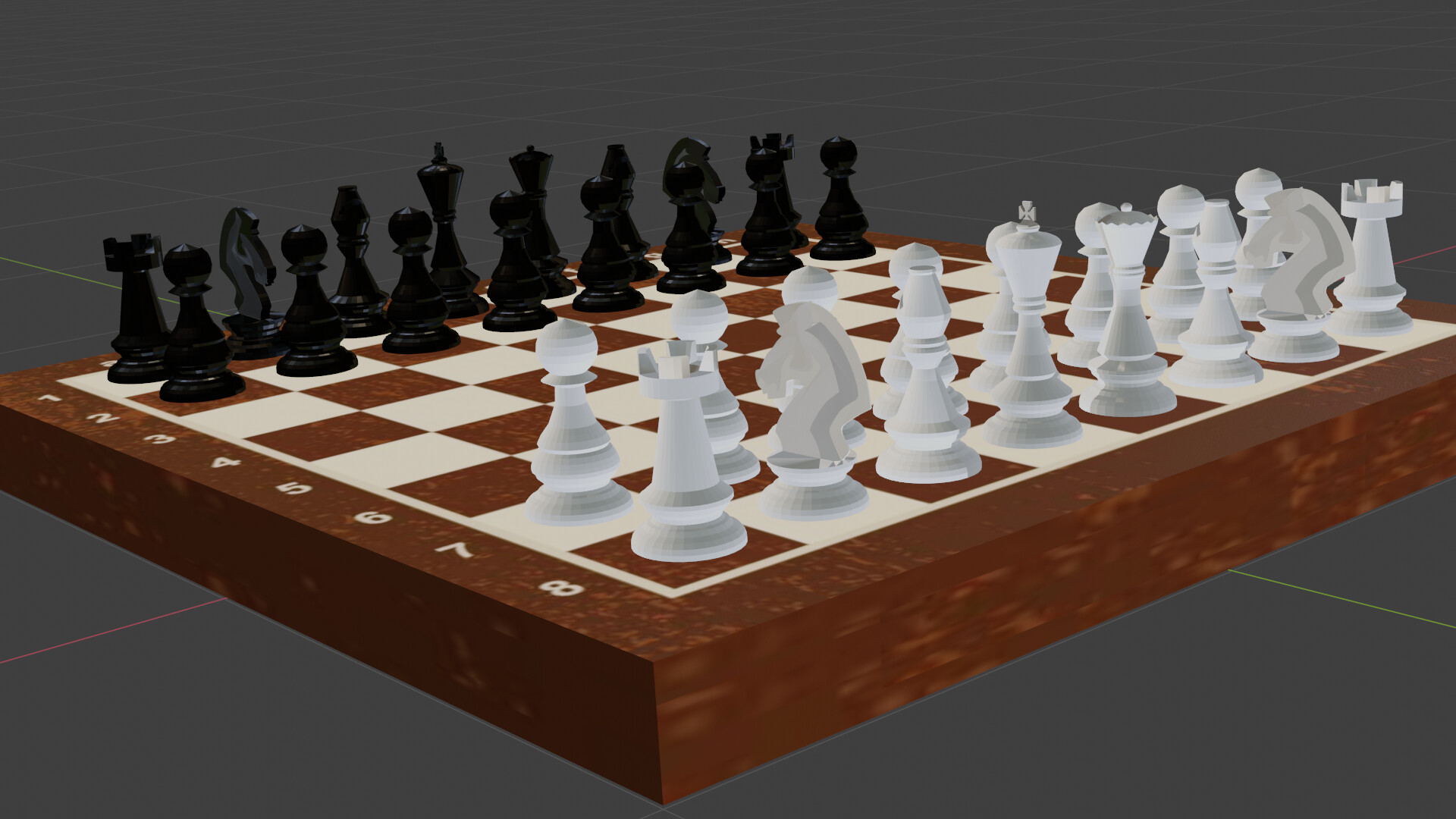 pipun - Low Poly 3d Chess Set