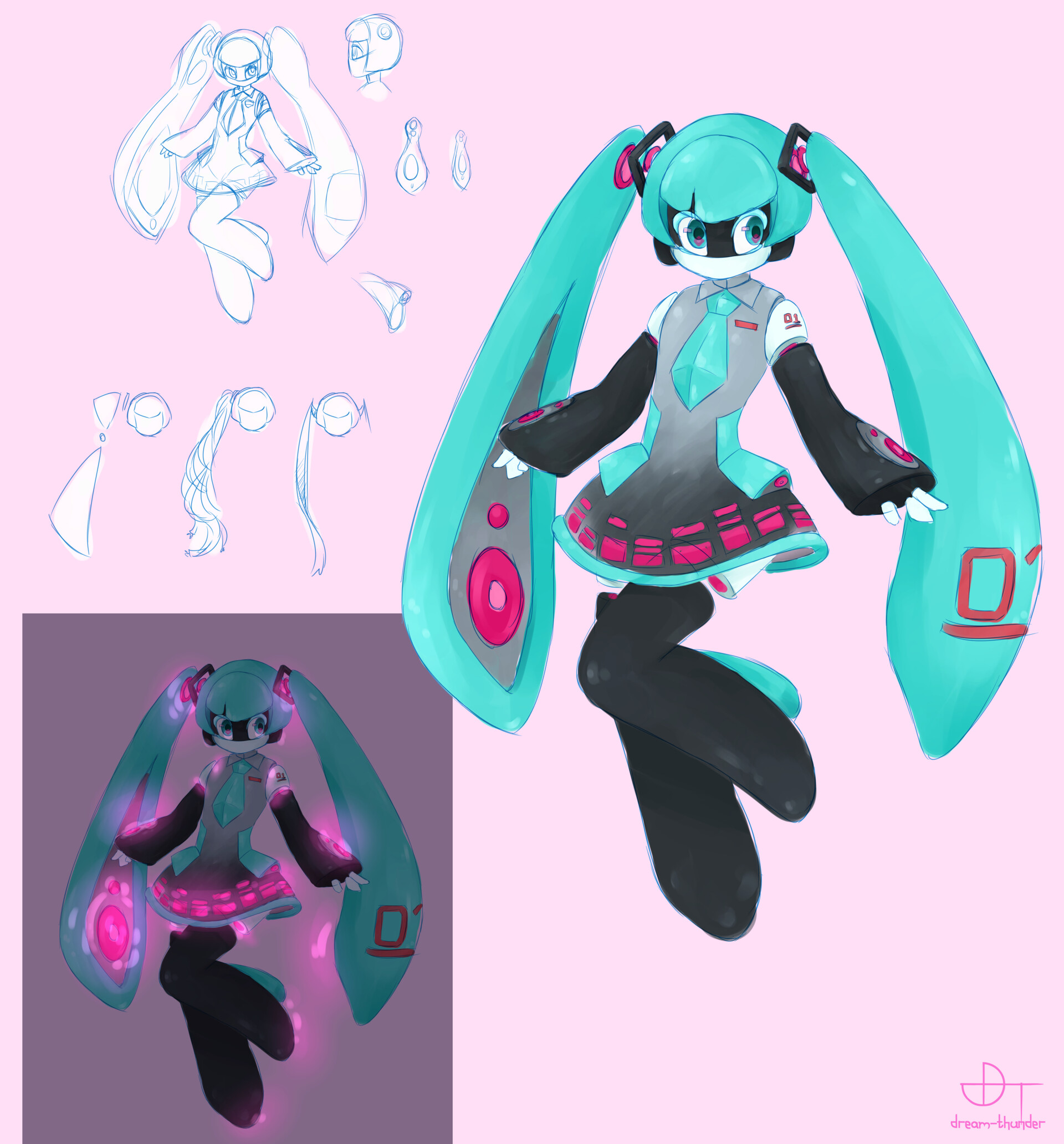 ArtStation - Hatsune MikuBot Redesign