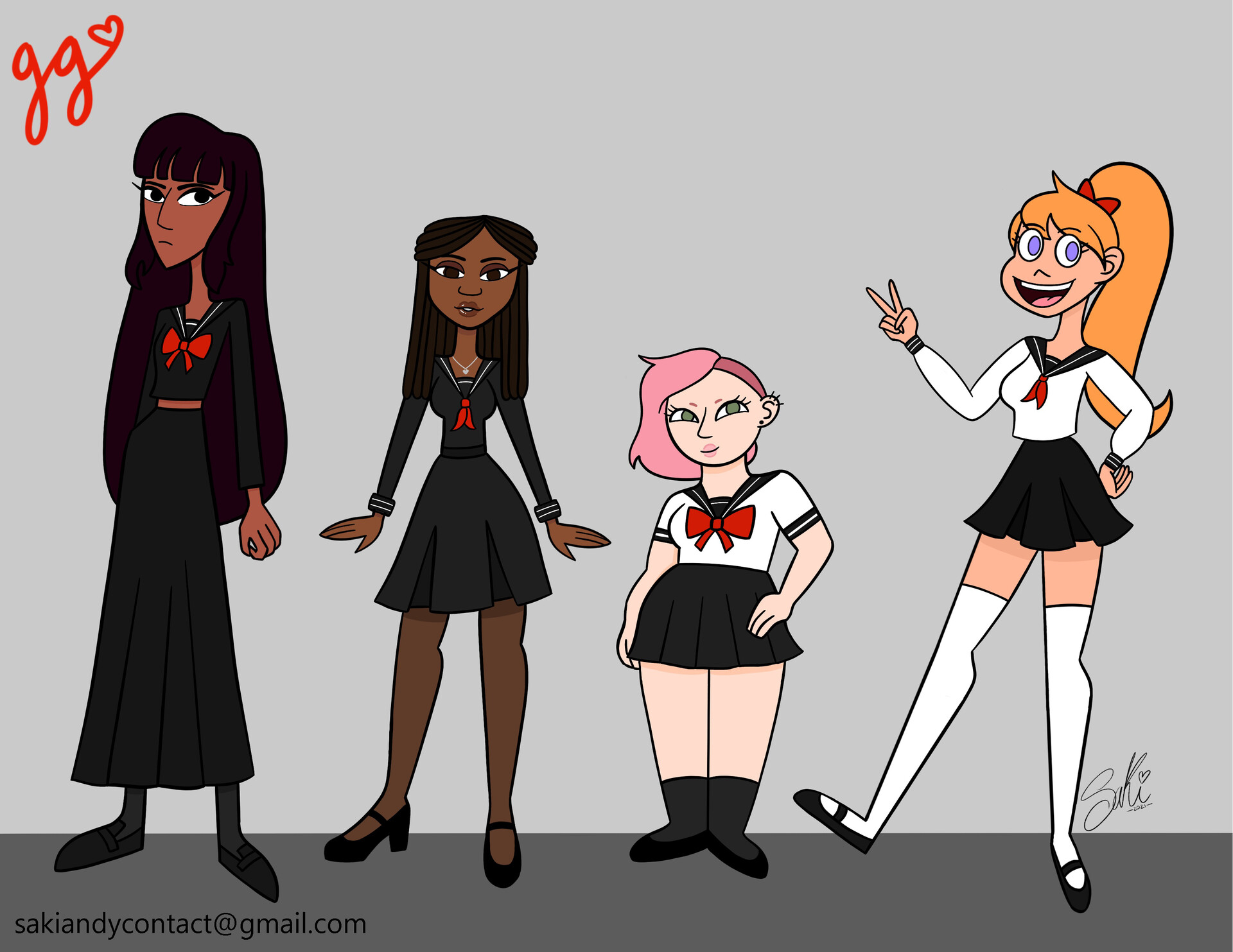 ArtStation - Girl Gang - Character Lineup