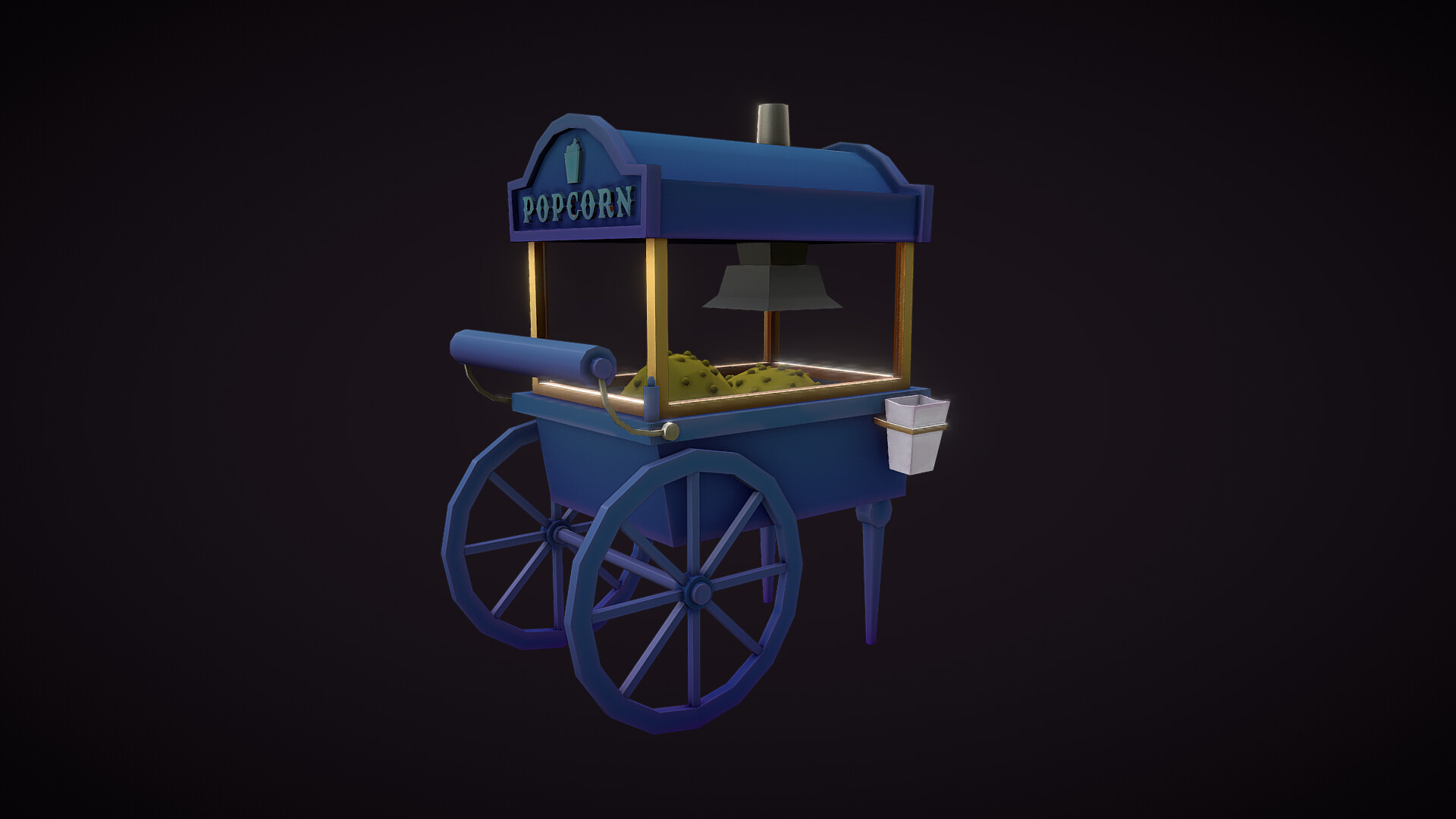 ArtStation - Stylized Popcorn Cart