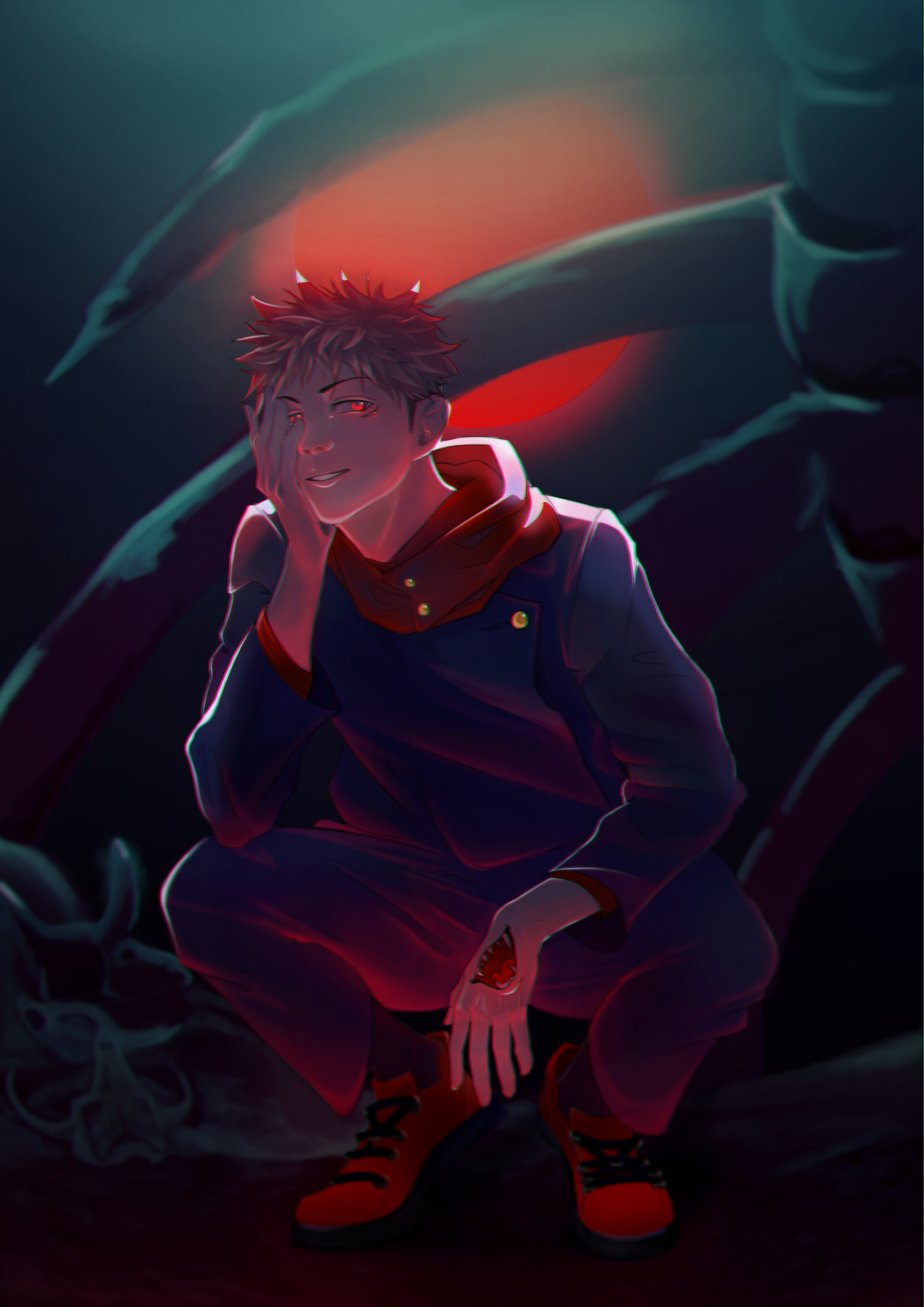 ArtStation - Jujutsu Kaisen - Itadori Yuji Illustration