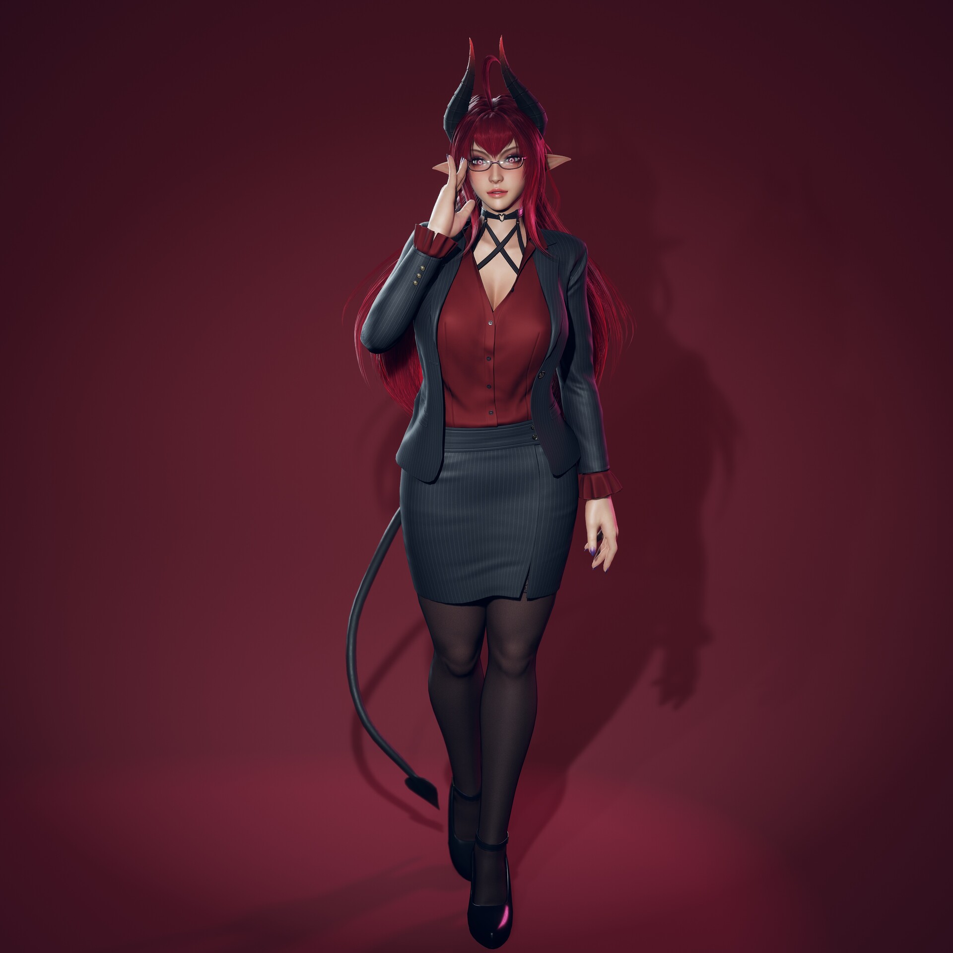 Ryan Reos - Daemon Girl - Business Suit