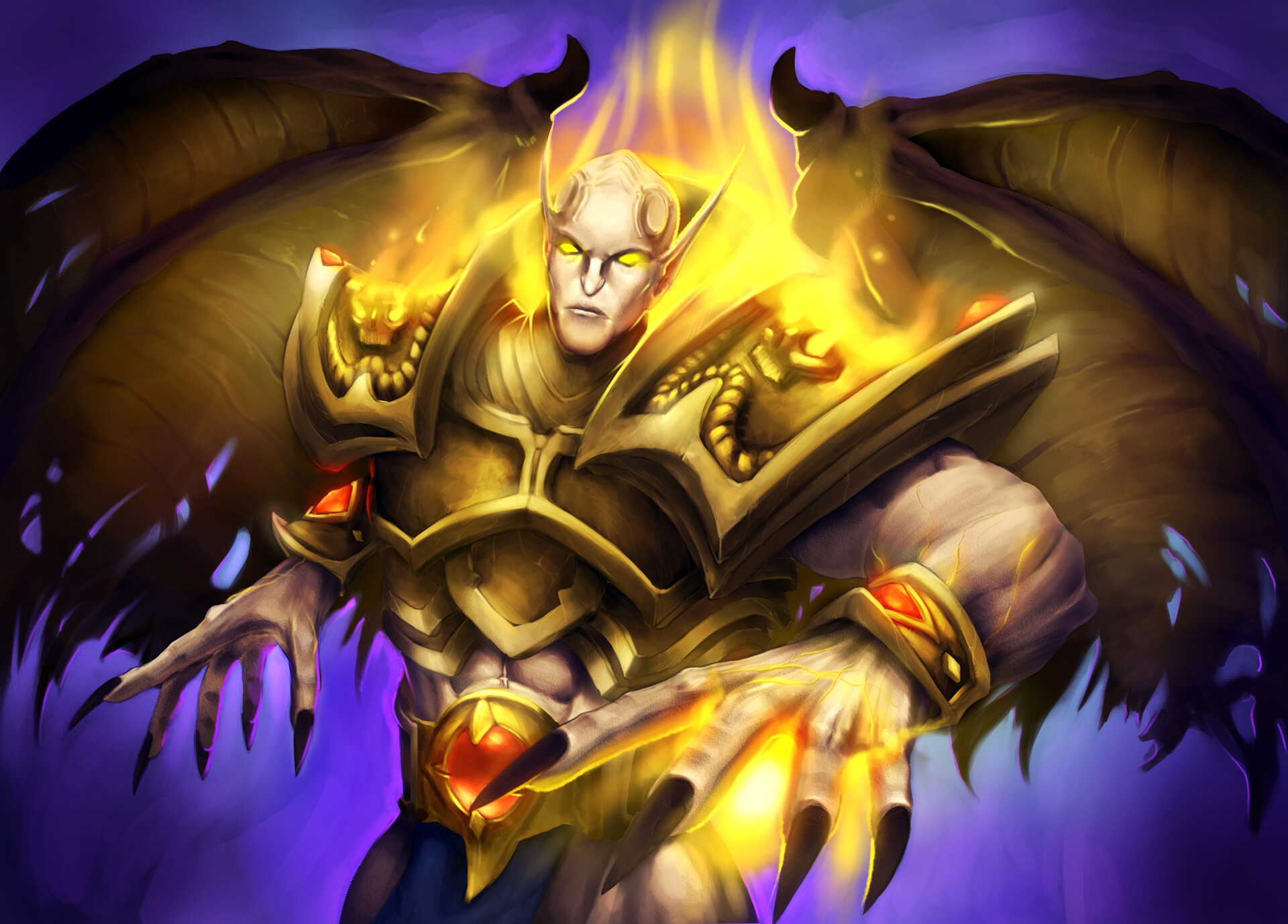 Lothraxion, Holy Nathrezim — WoW Fan Art by Daniyel Tsitavichus ...