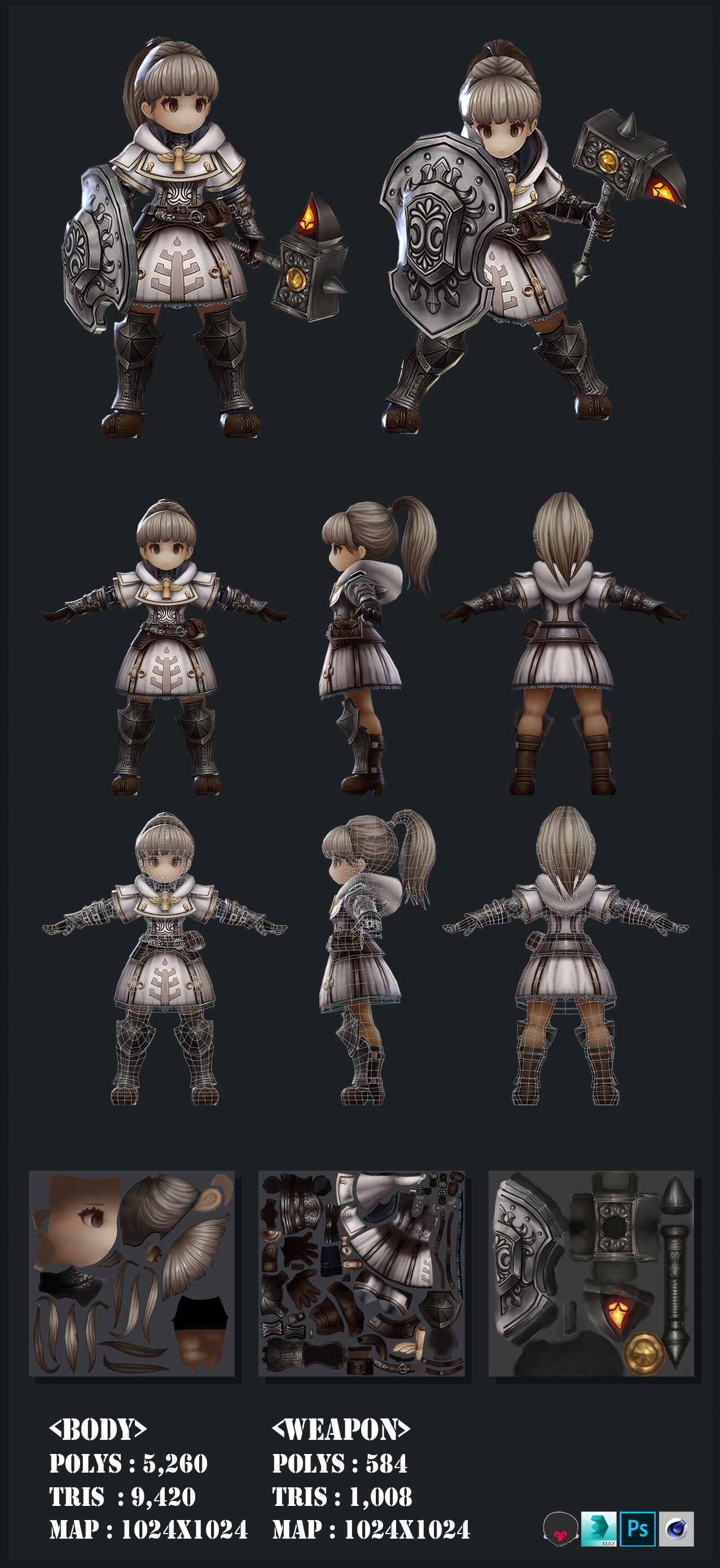 ArtStation - Tree Of Savior _ Paladin 모작