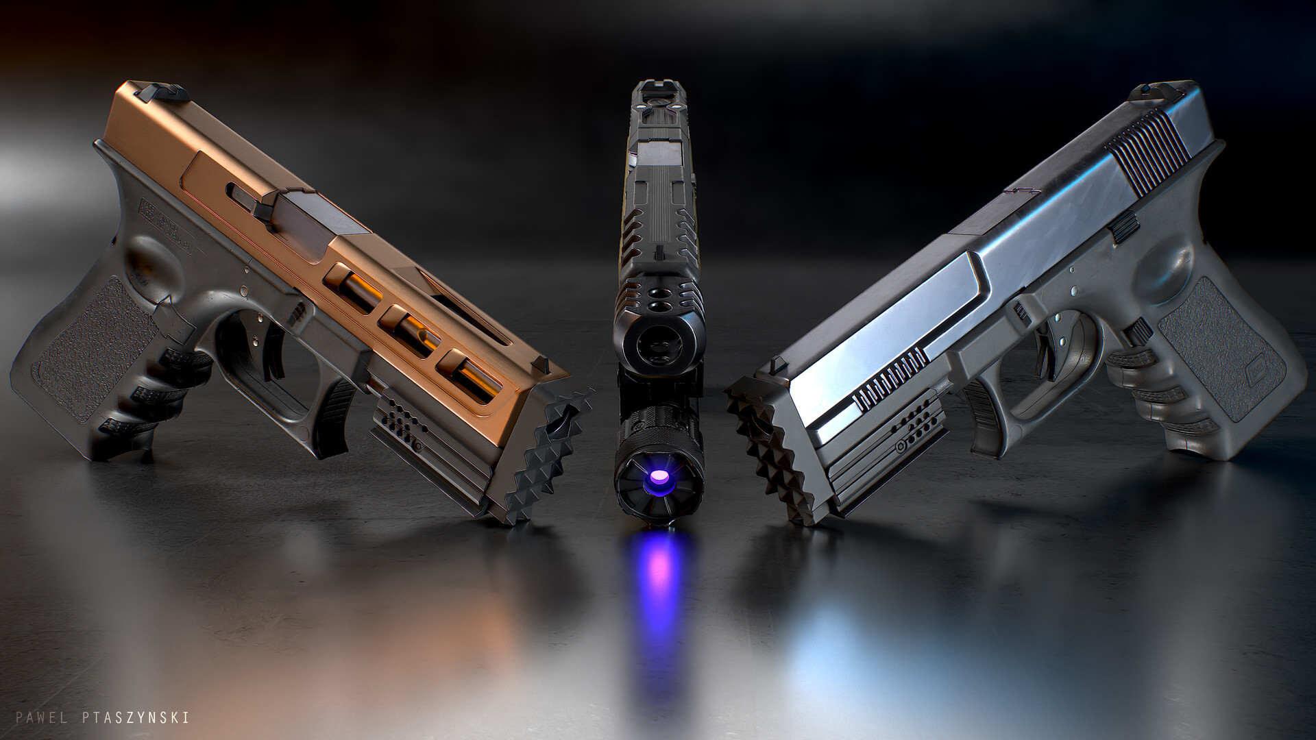 Pawel Ptaszynski - Custom Glock - Attachments