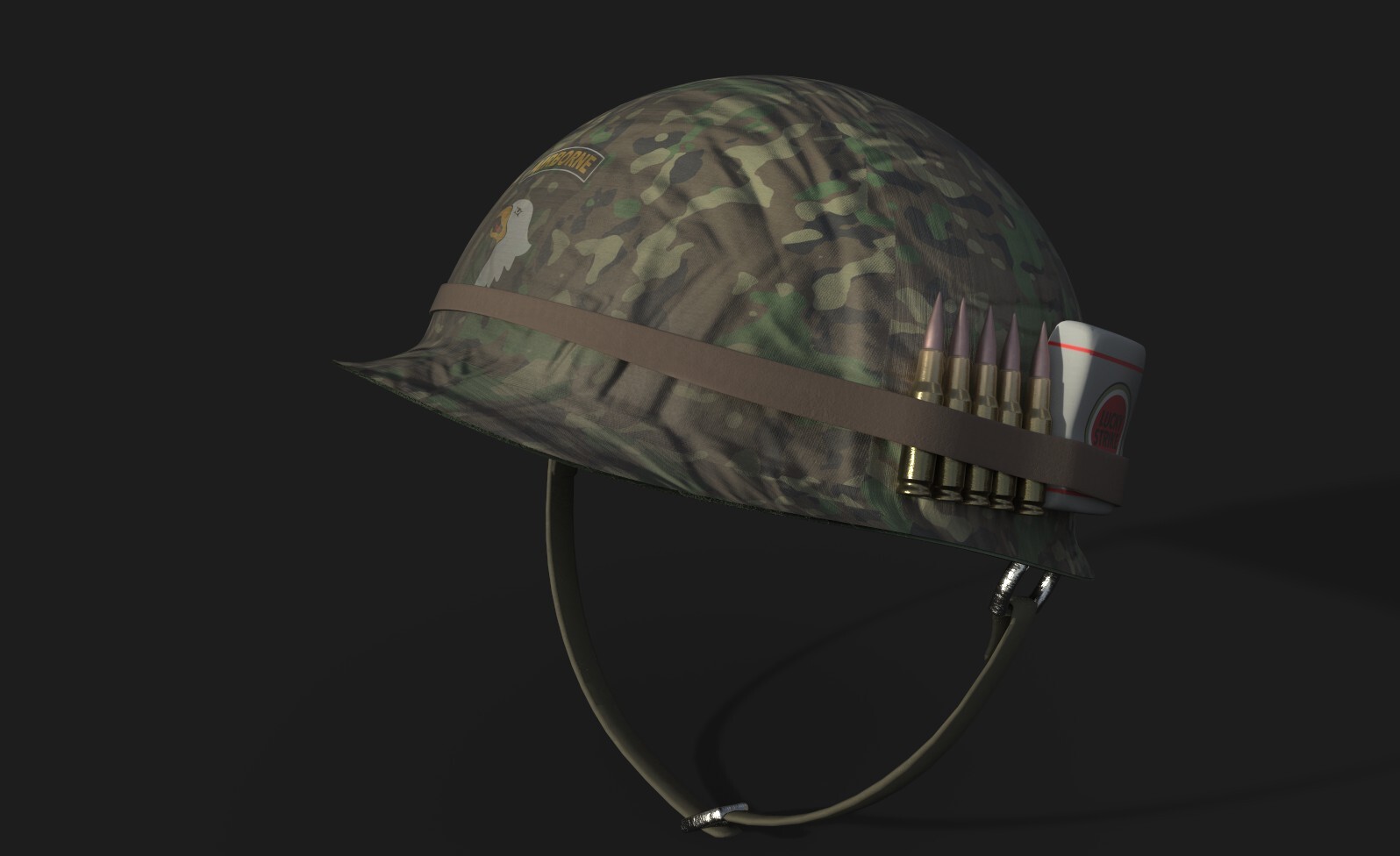 ArtStation - American helmet (set in the Vietnam war) 3º# ...