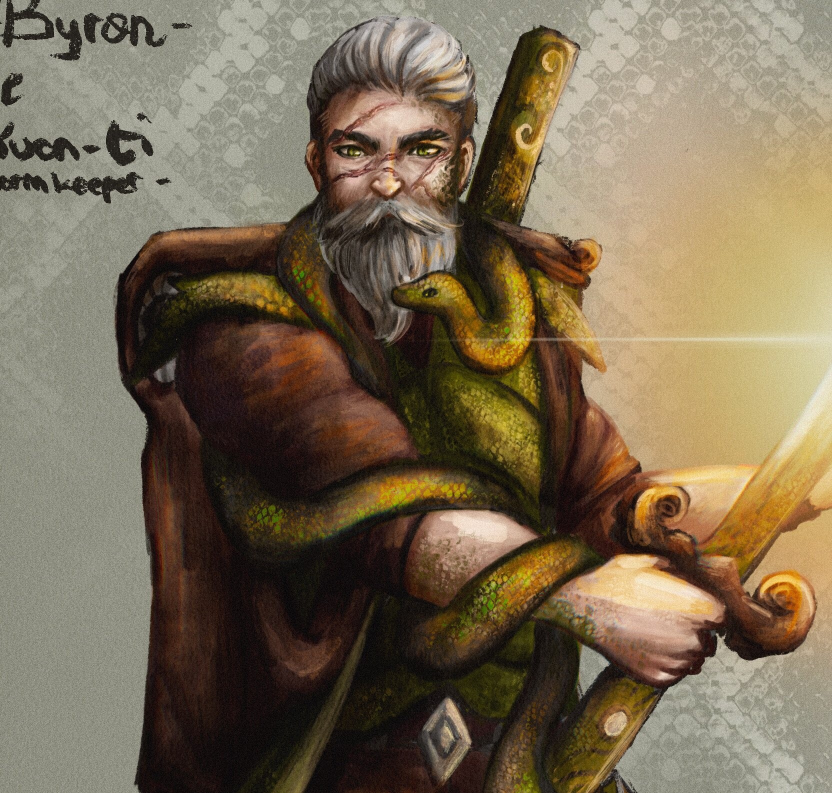 ArtStation - Byron, The Yuan-ti Swarmkeeper