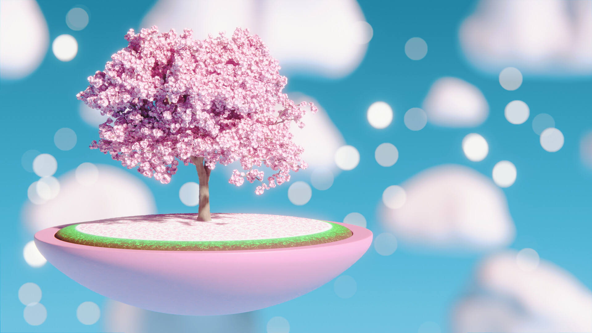 ArtStation - Floating Sakura