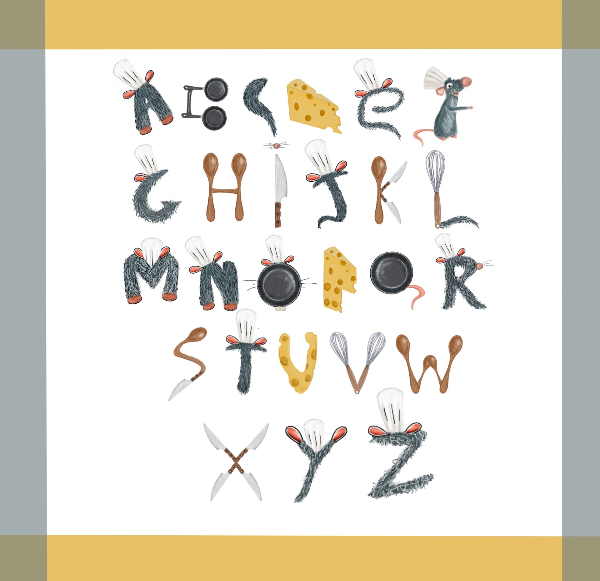 ArtStation - Ratatouille typography