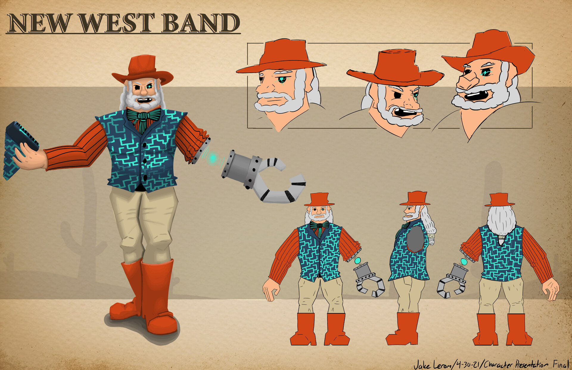 ArtStation - Time Travel Country Band Character Design