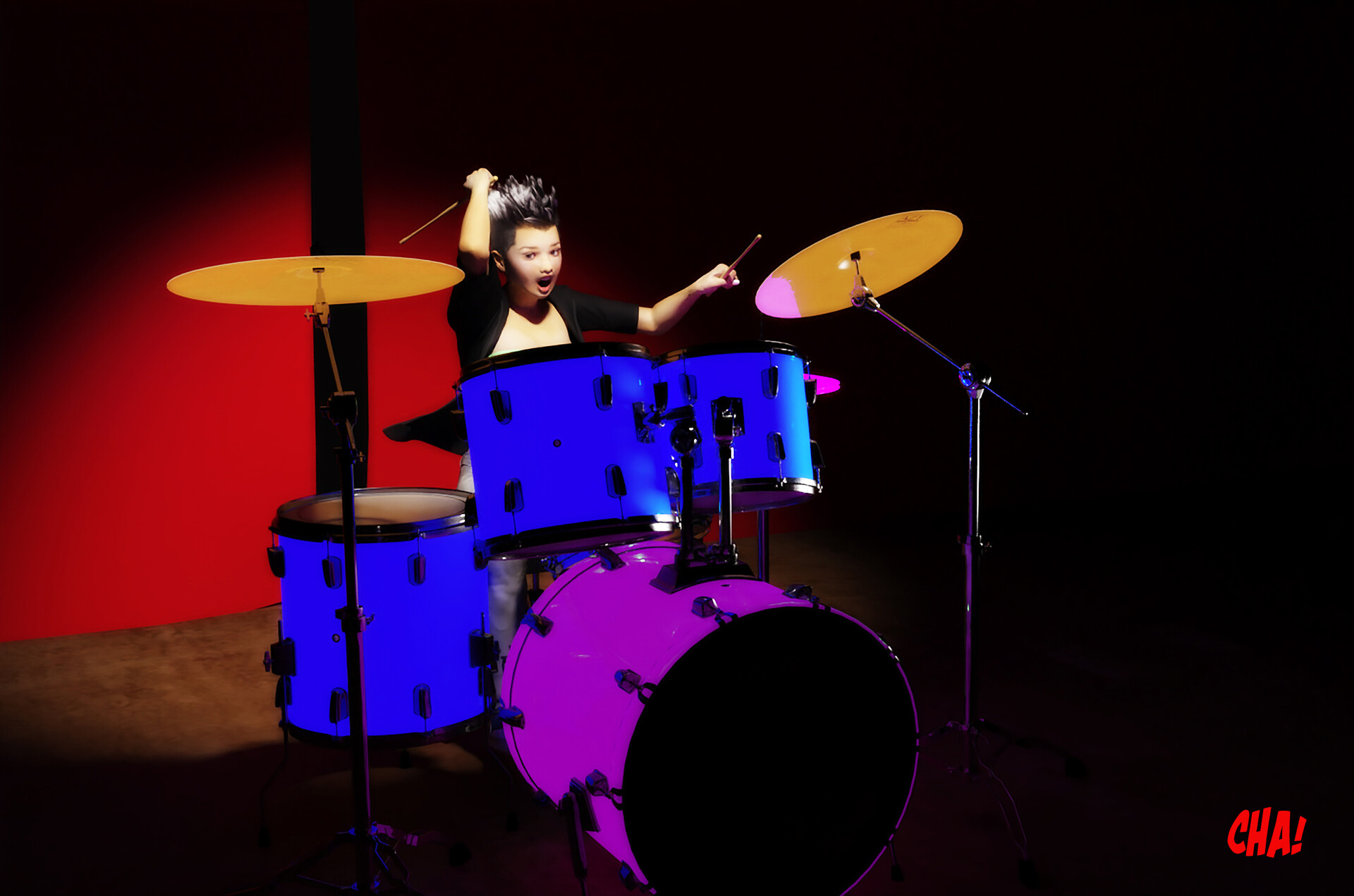 Randy Chaffin - Drummer Girl Sakura