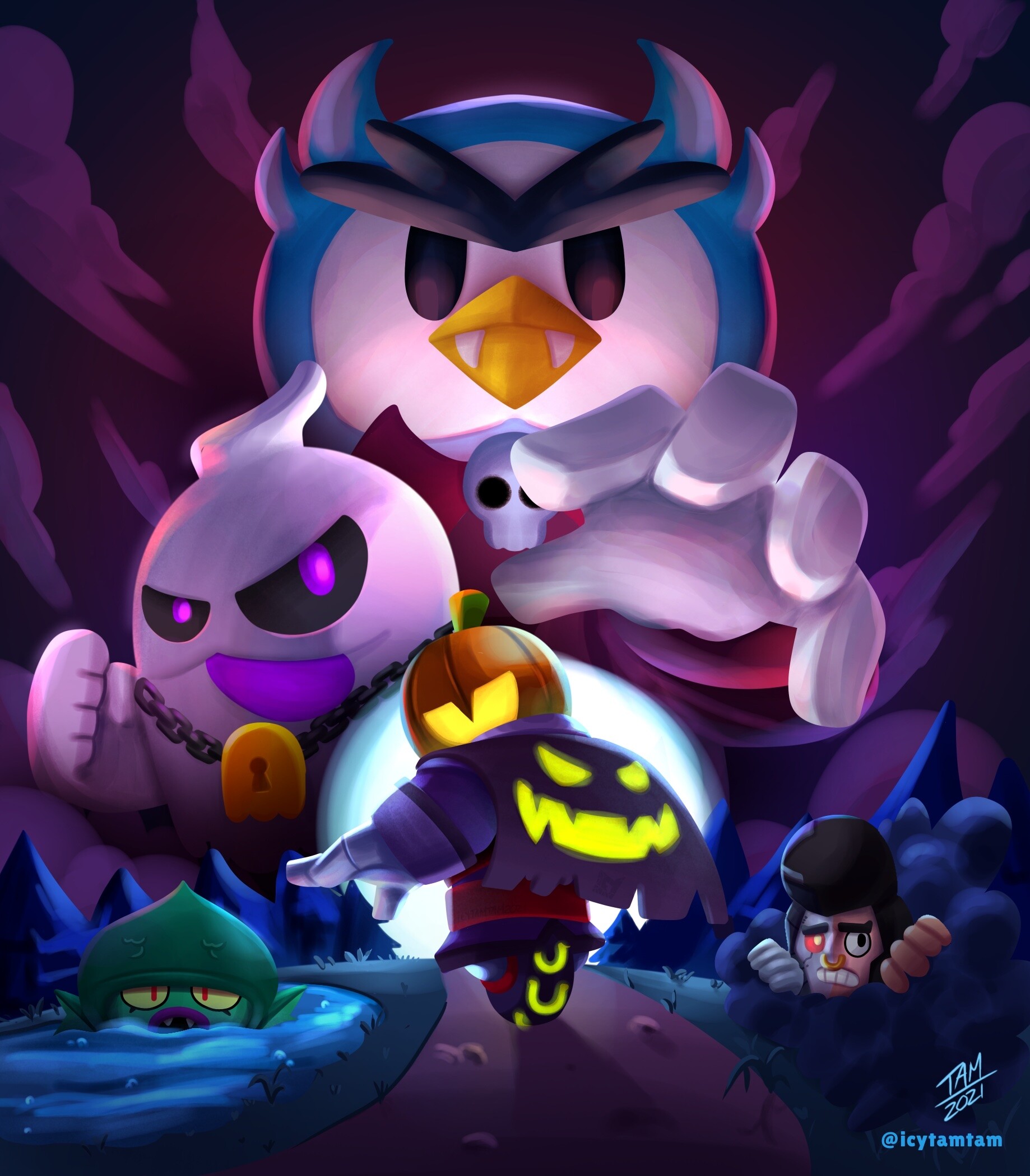 ArtStation - 2021 Brawloween - Brawl Stars Fan Art