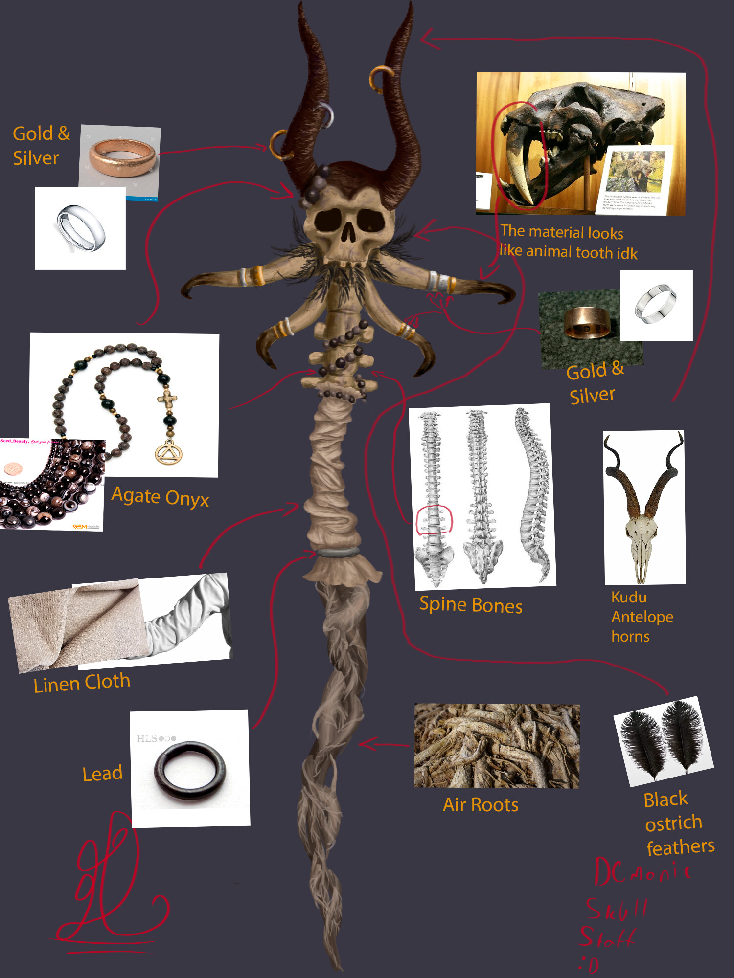 ArtStation - Skull staff