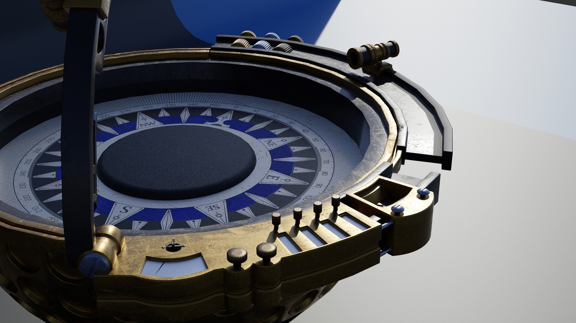 ArtStation - Compass Puzzle Box: 3D Prop