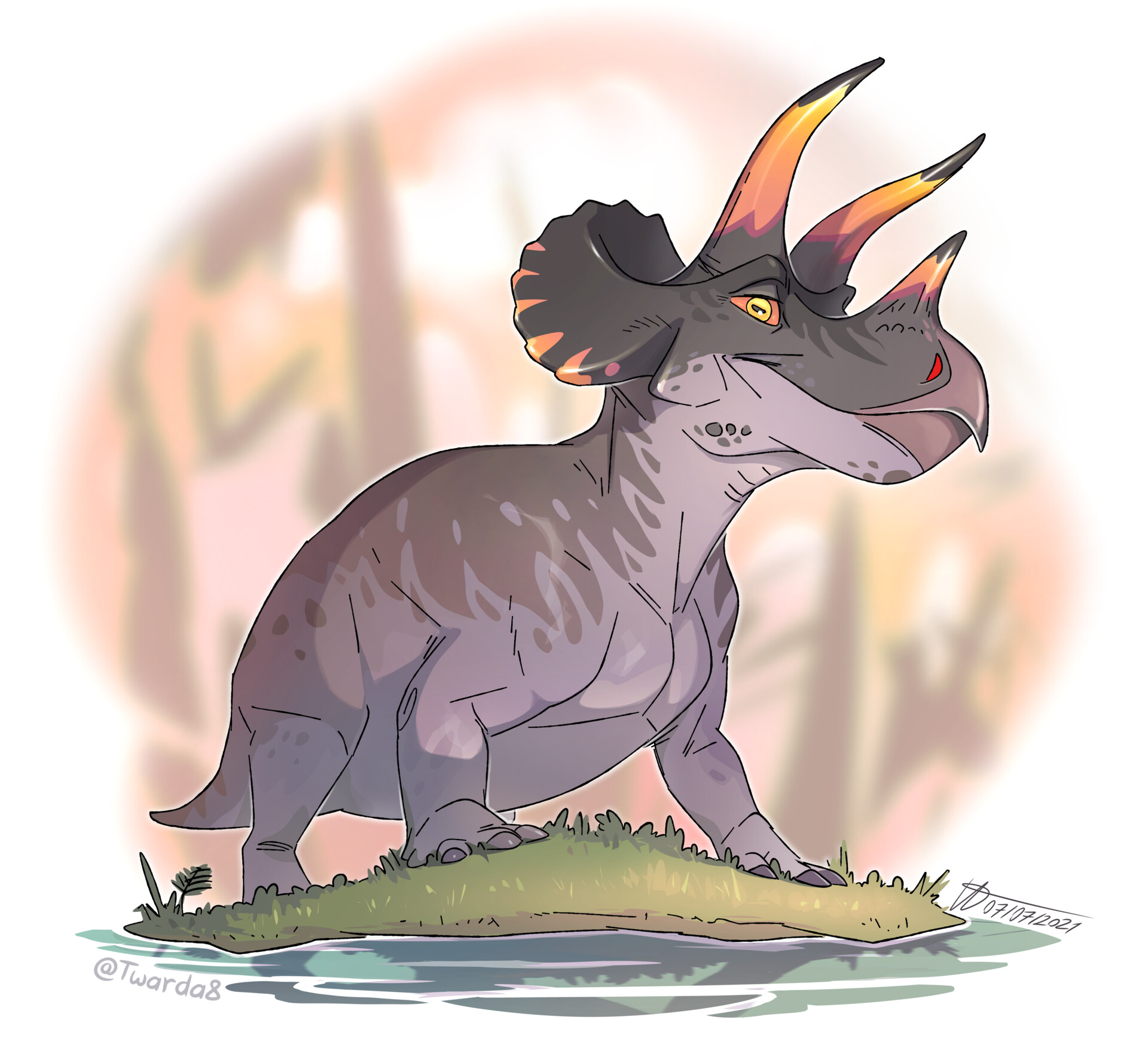 ArtStation - Handsome Triceratops