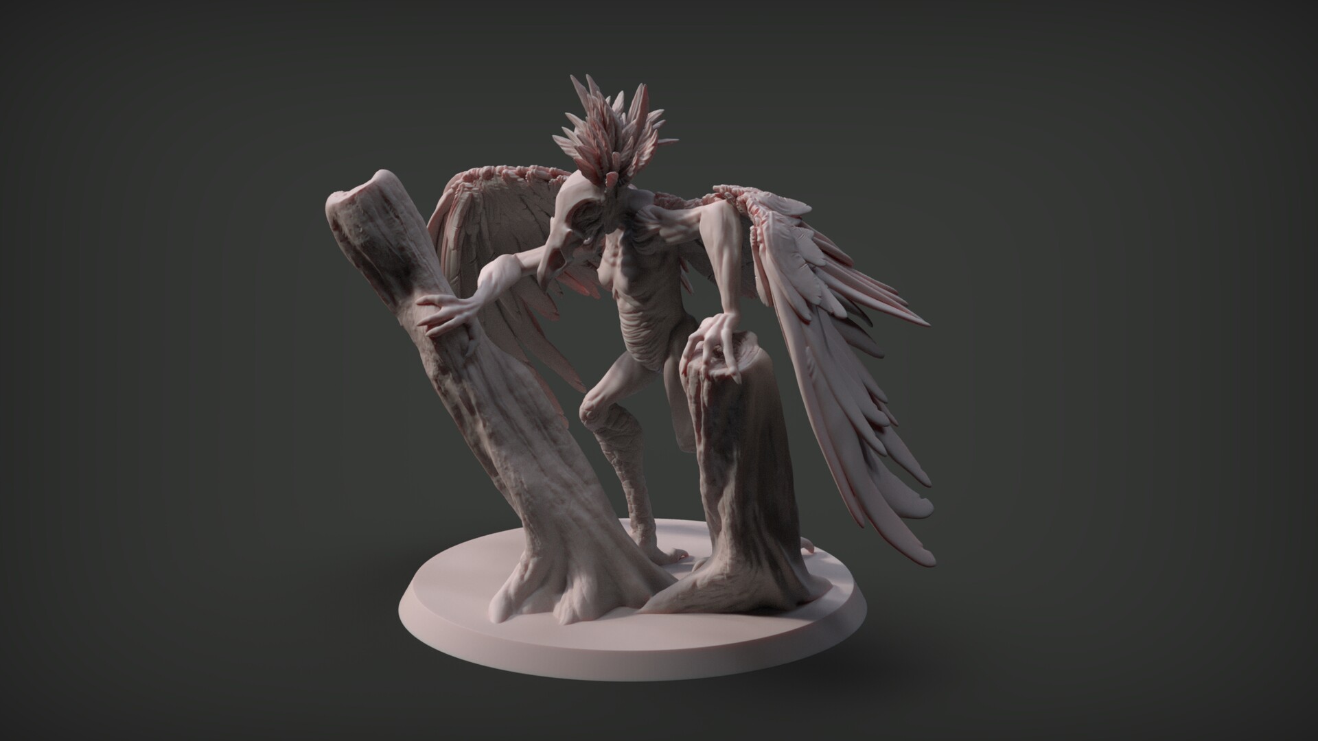 ArtStation - D&D Old Harpy Miniature