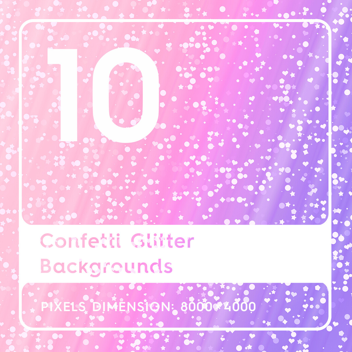 ArtStation - 10 Confetti Glitter Backgrounds