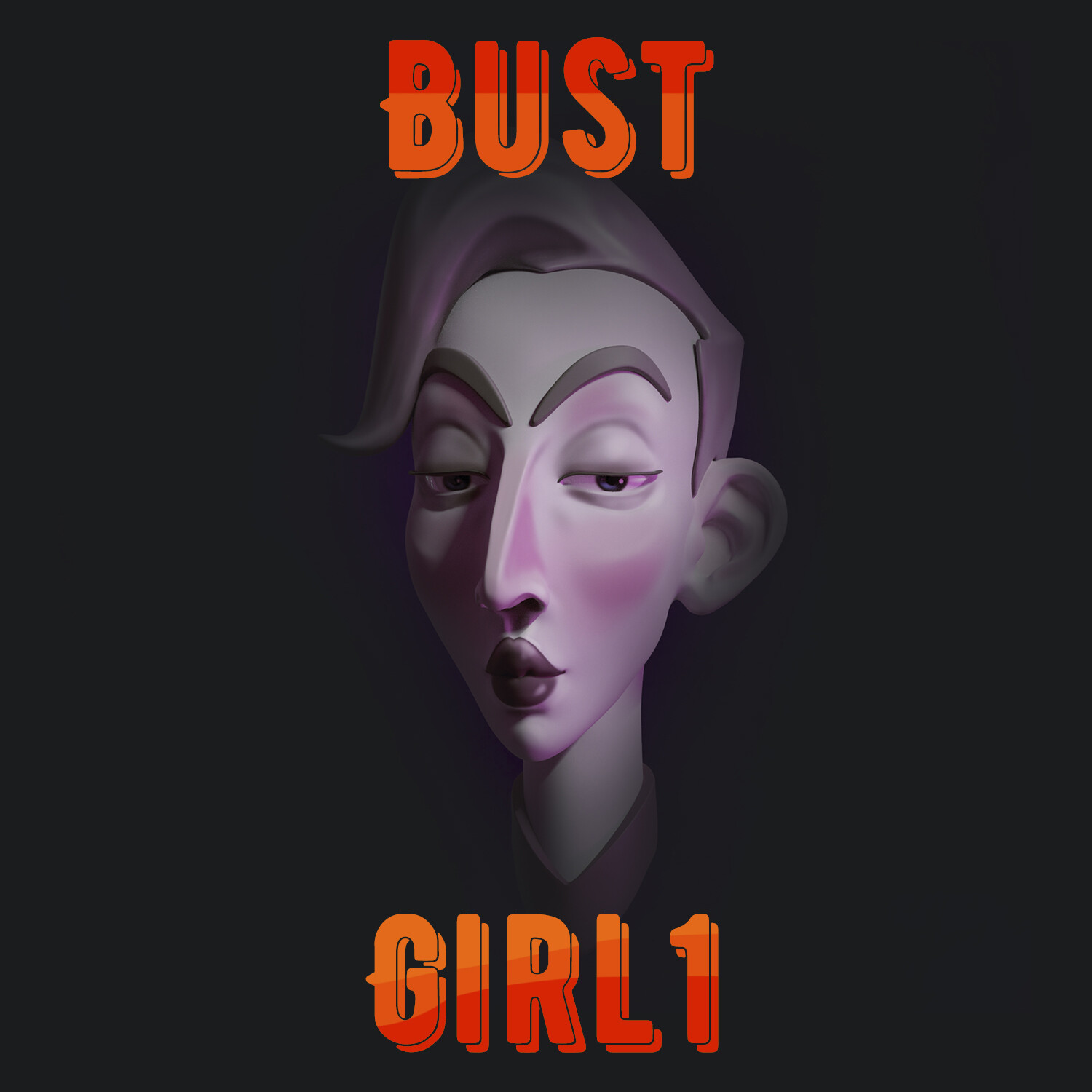 ArtStation - bust girl 1