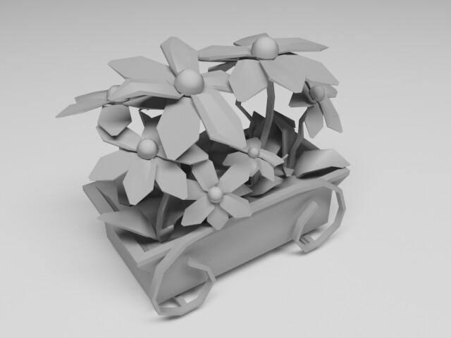 ArtStation - flowerpot