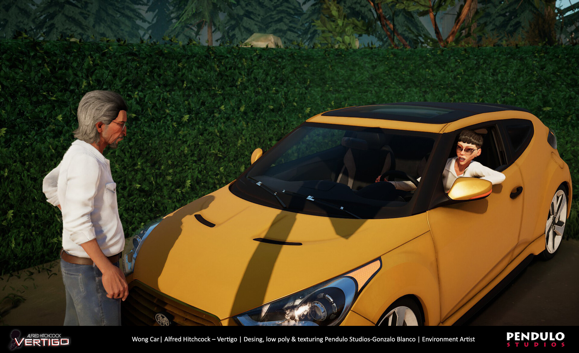 Gonzalo Blanco 3D Artist - Alfred Hitchcock - Vertigo | Wong Car