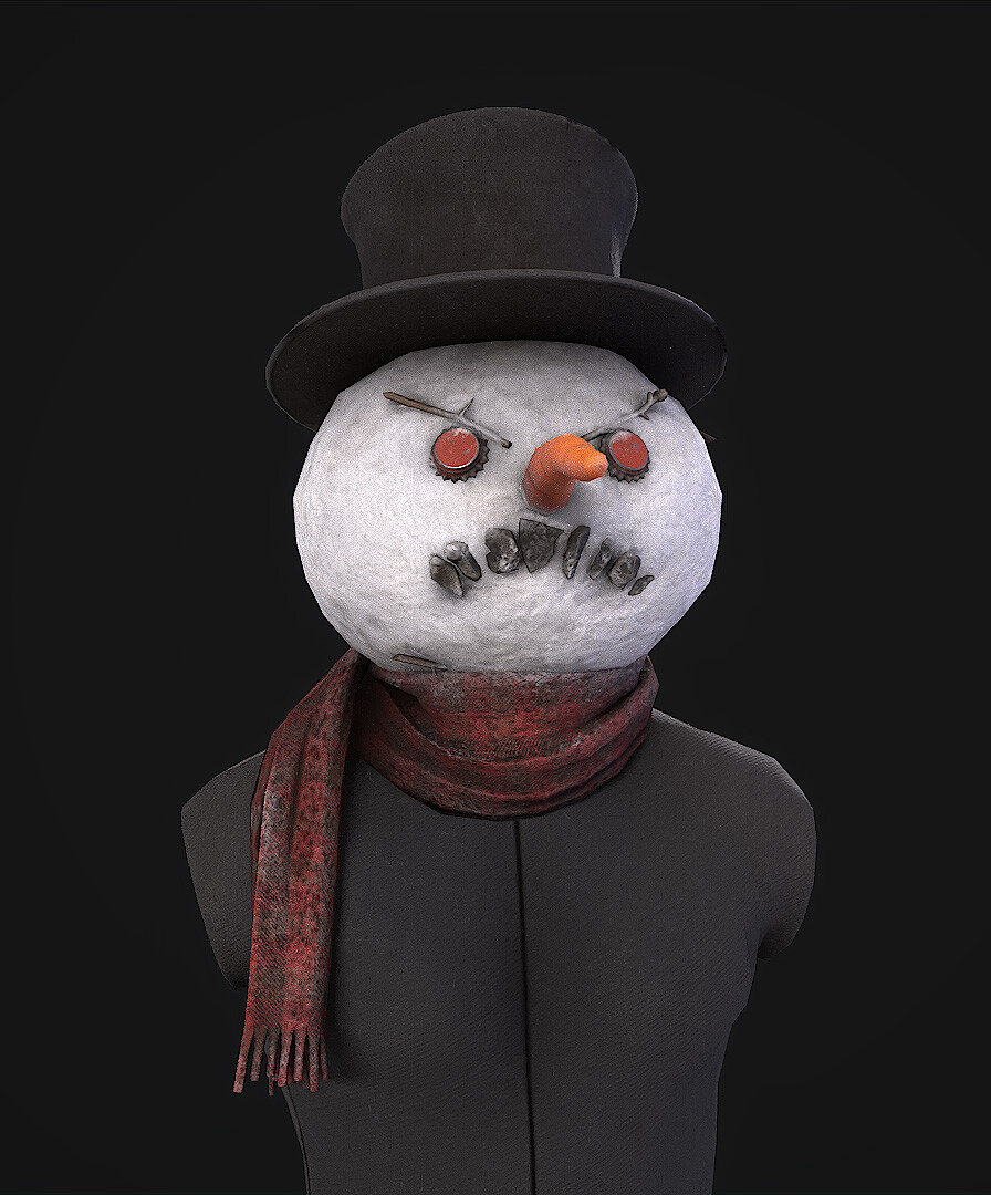 matt isaac - Rust Xmas 2021 Snowman Helmet