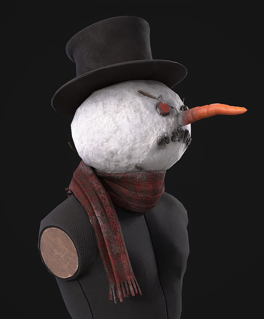 matt isaac - Rust Xmas 2021 Snowman Helmet
