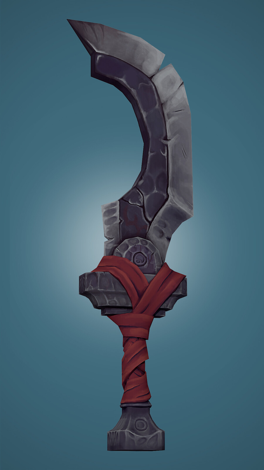 Tegan Roxburgh - Hand painted sword