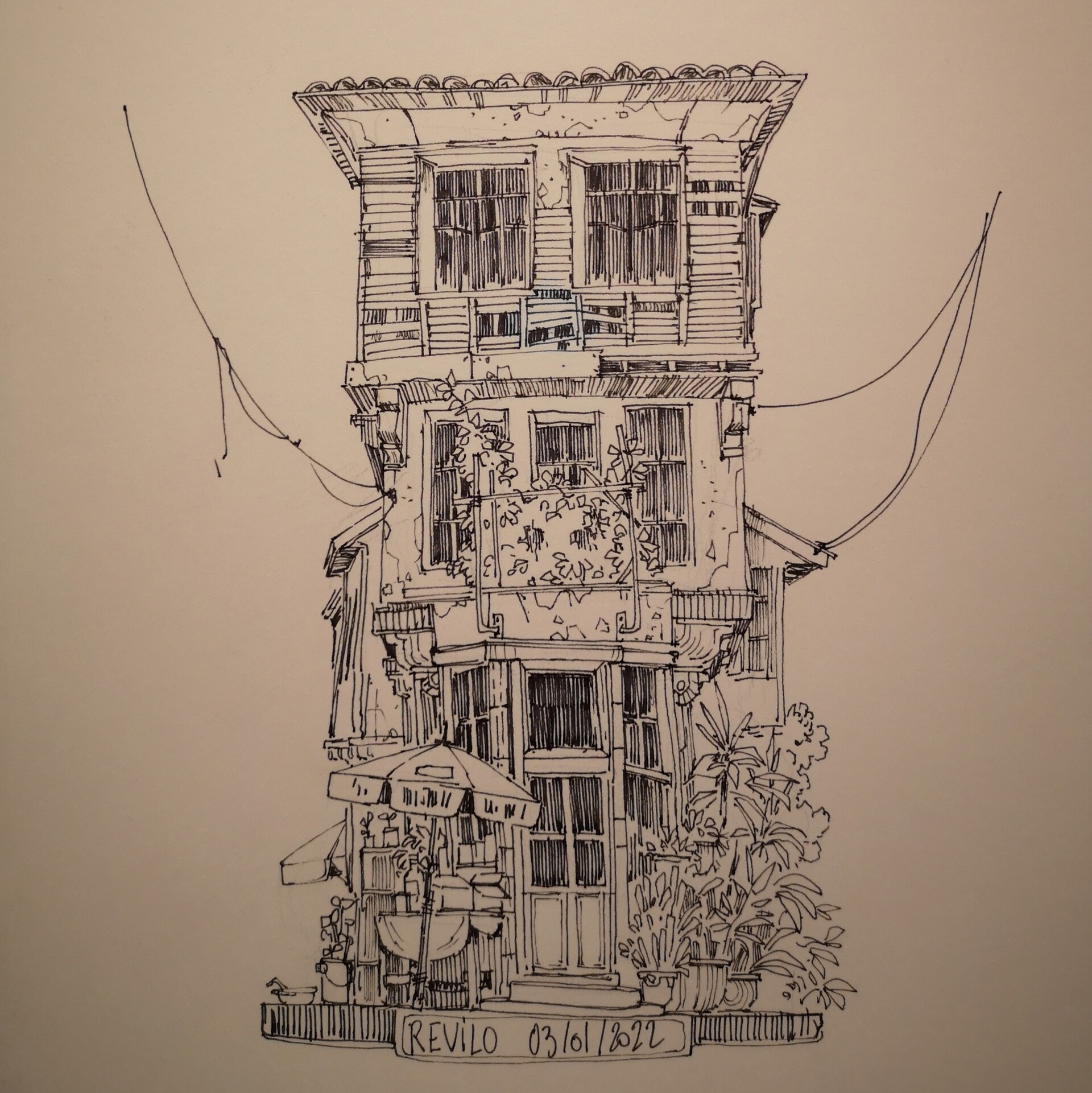 ArtStation - house sketch