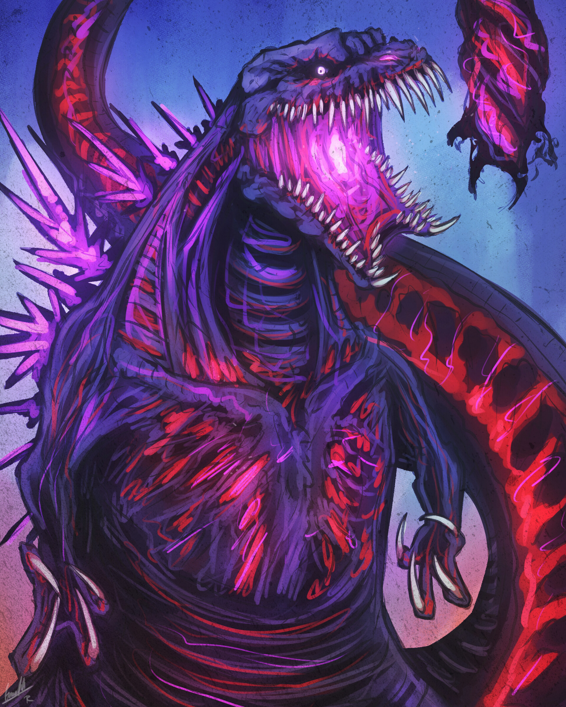Artstation Shin Godzilla Fan Art Liam Manning In 2021