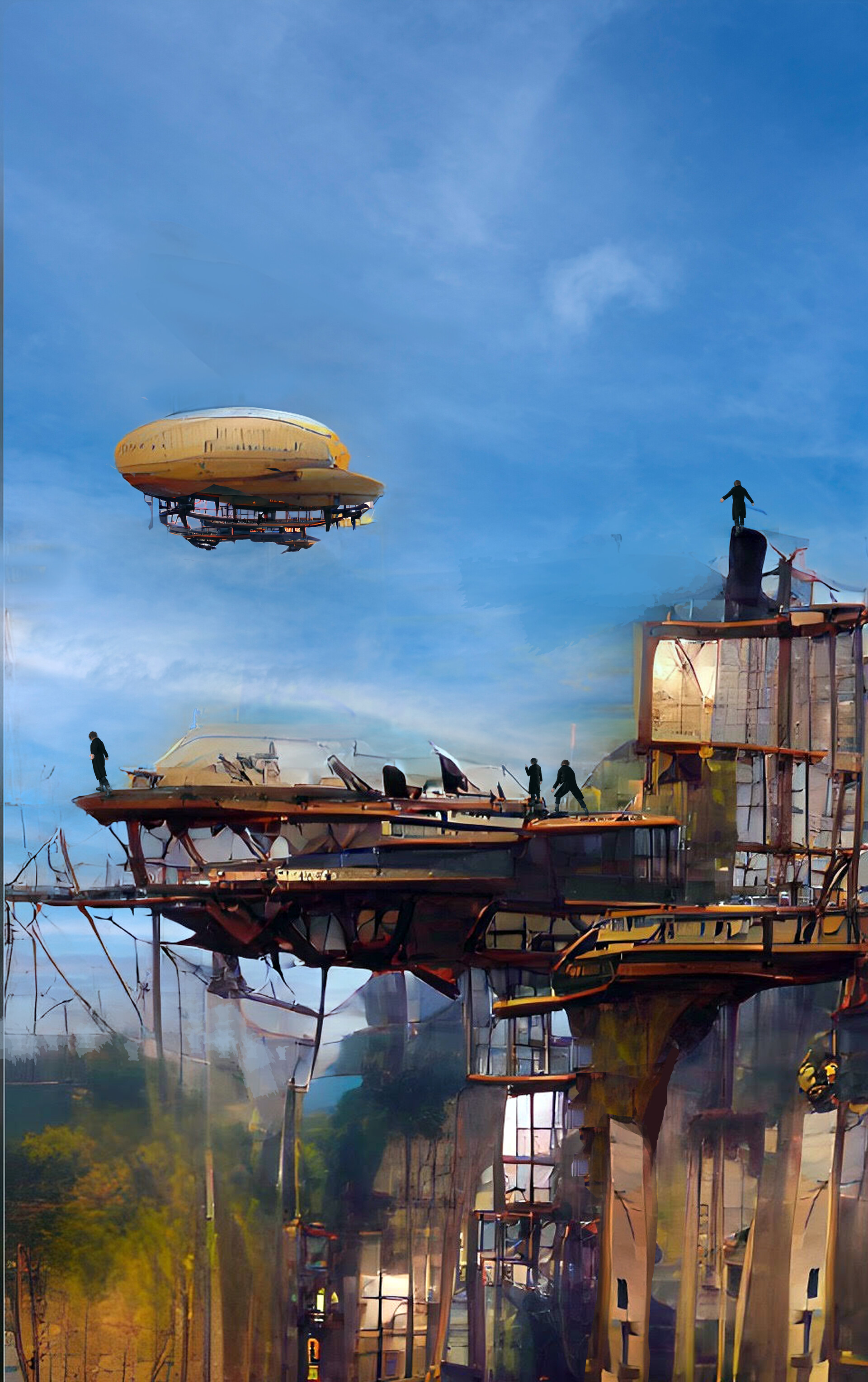 ArtStation - Dirigible landing platform